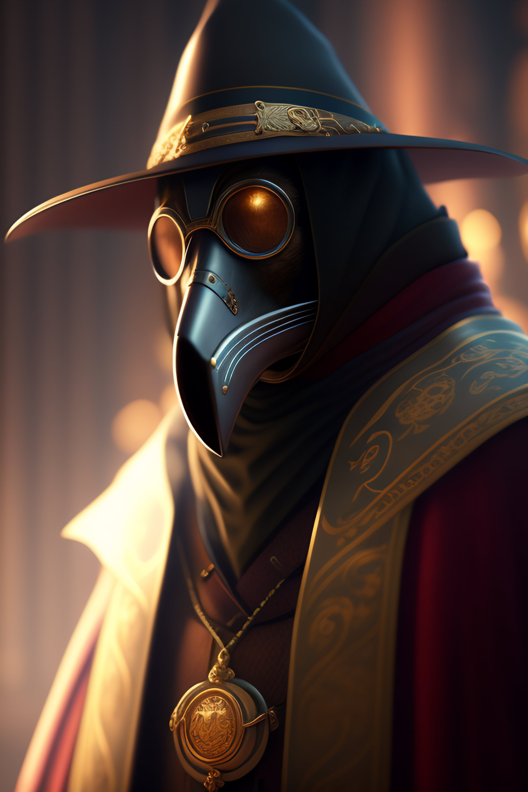 Lexica - A portrait of a plague doctor, made by stanley artgerm lau ...