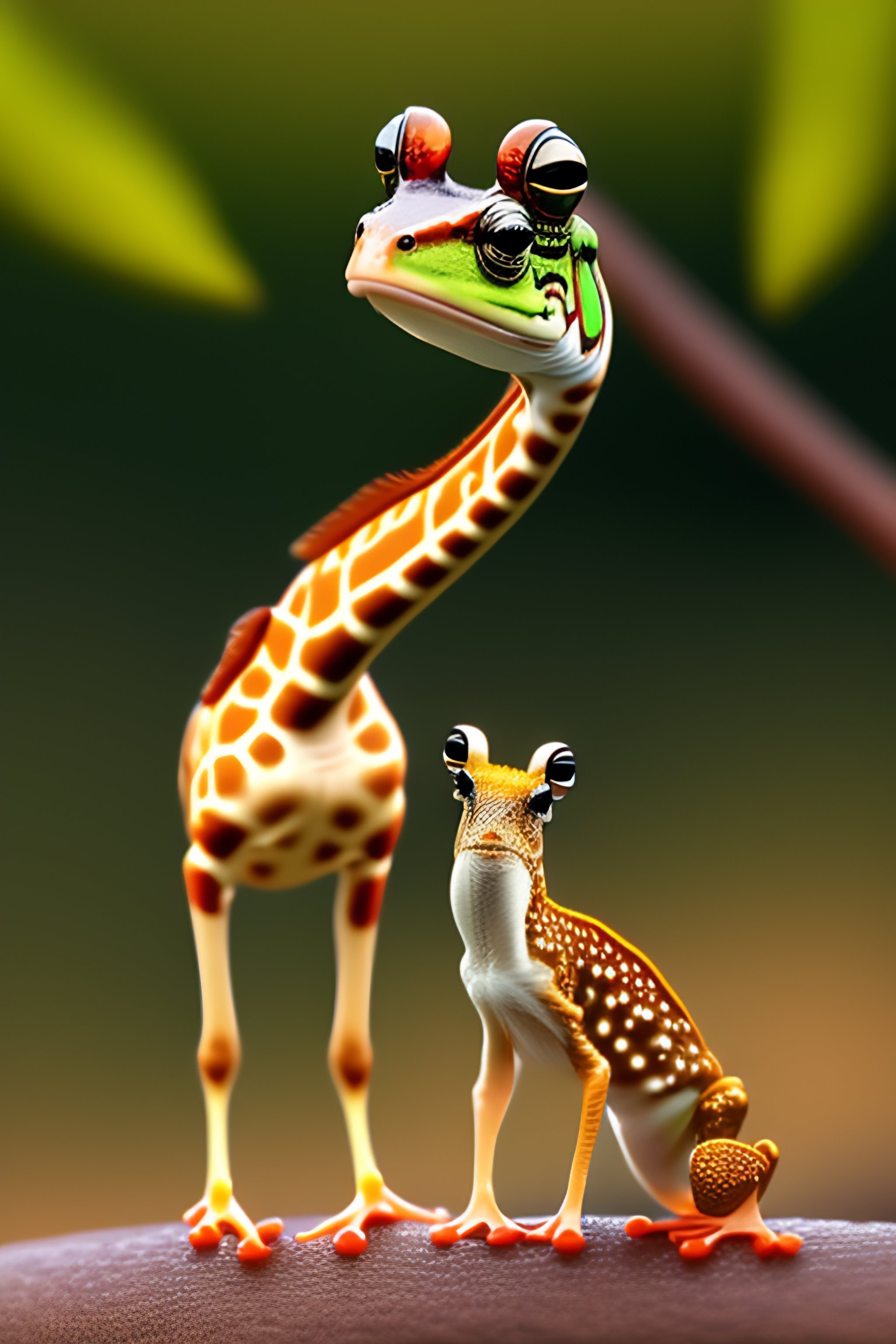 Lexica - Frog+giraffe hybrid