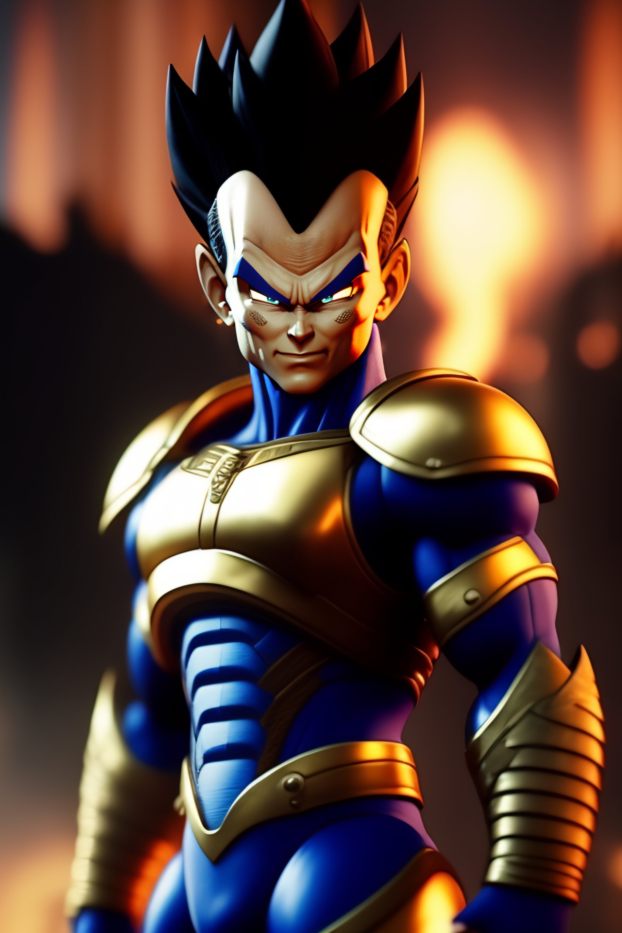 Lexica - Vegeta en 4K HD preocupado por primera vez detrás de edificios ...