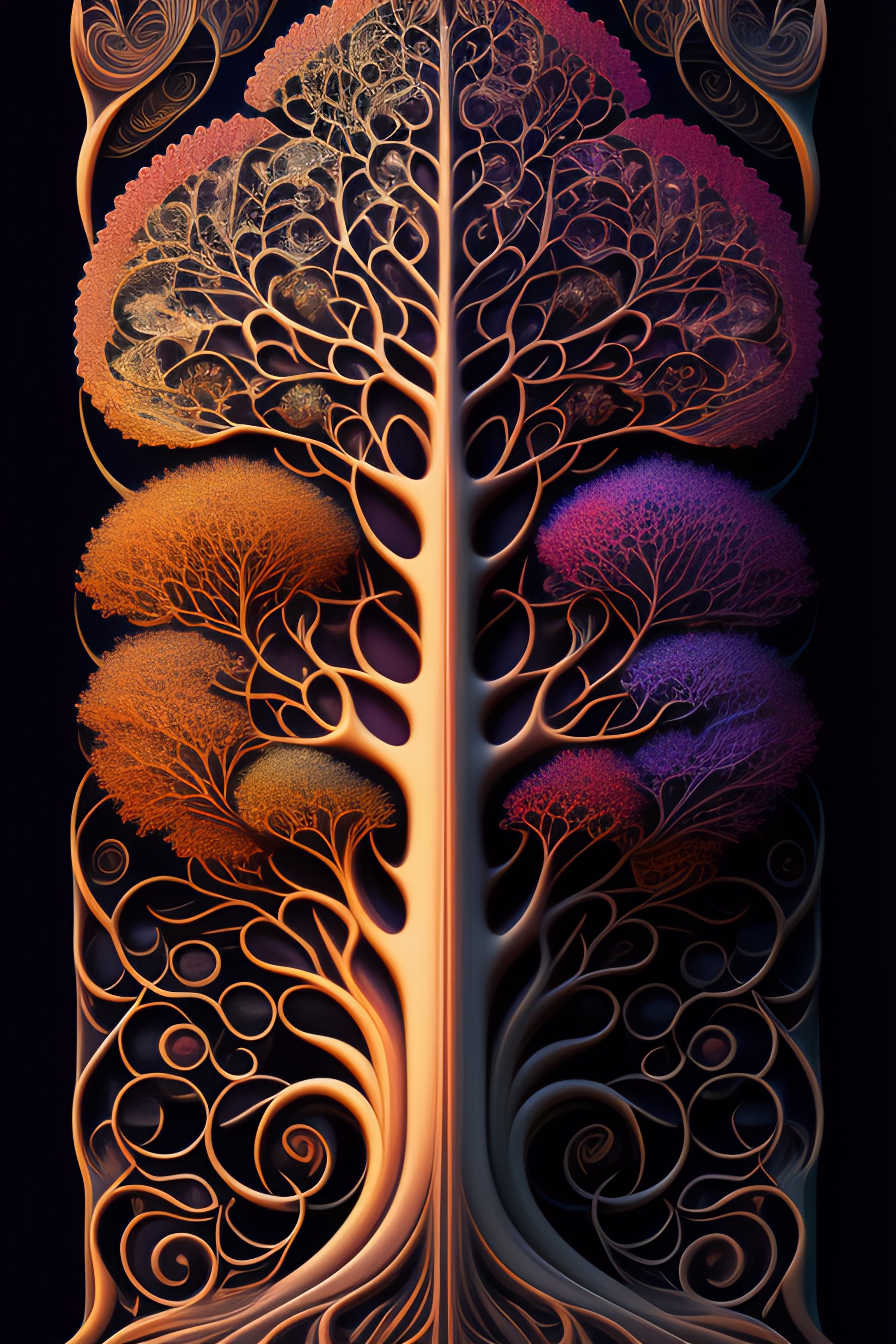 Lexica - An ultra hd detailed painting different type of a tree by ...