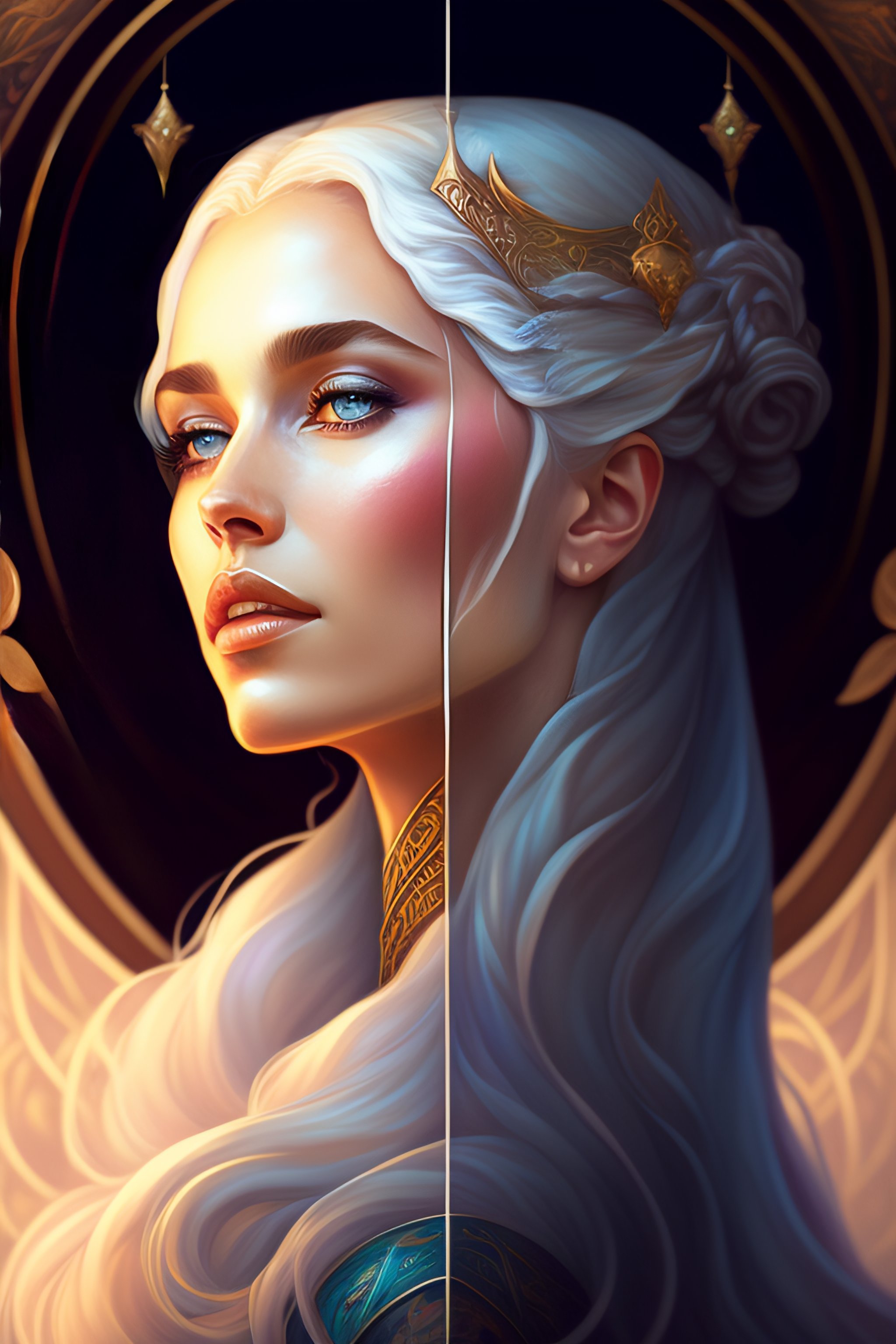 Lexica - Wide portrait of Celebrity Daenerys Targaryen, game of thrones ...