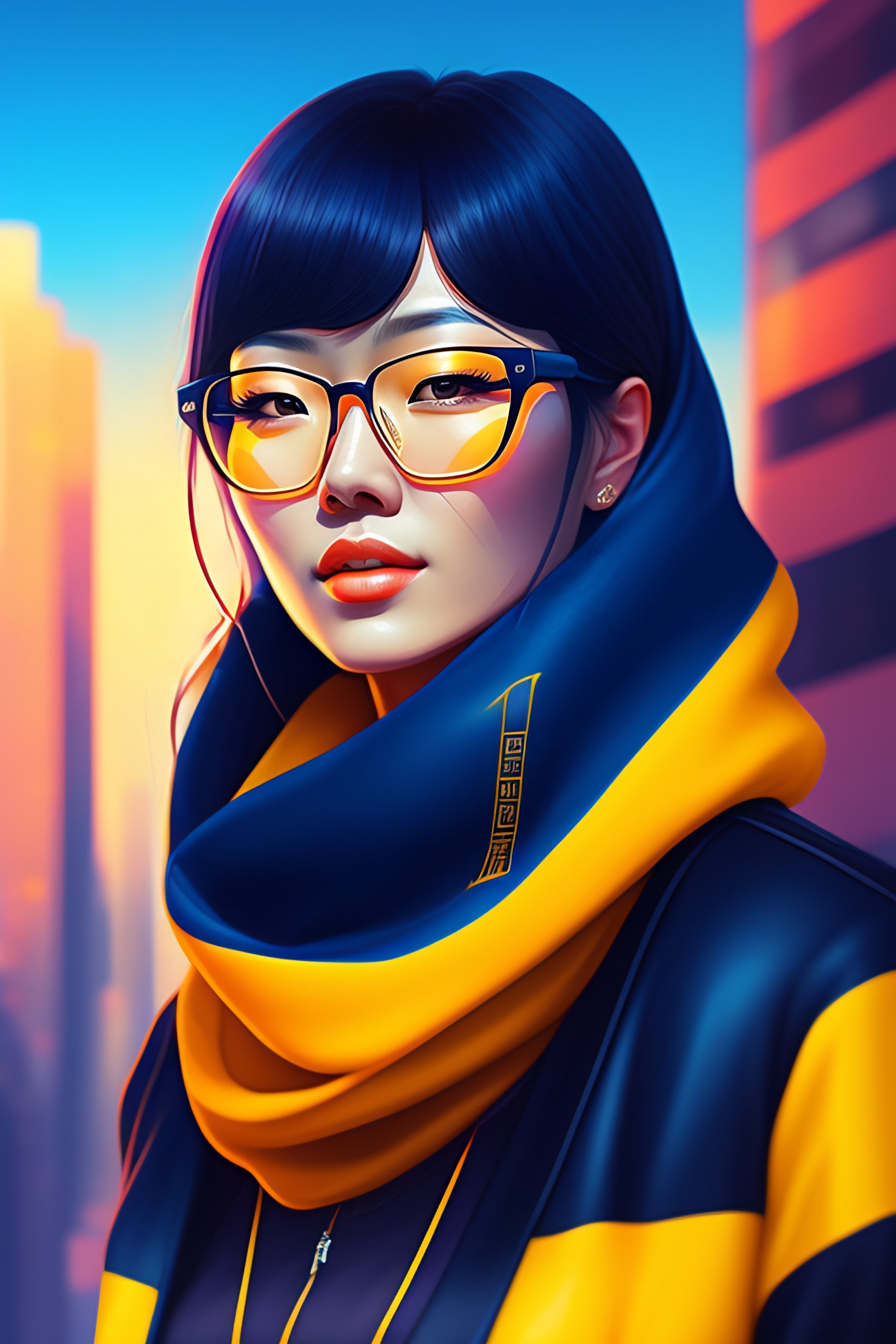 Lexica - Highly detailed portrait of a beautiful Japanese lady ...