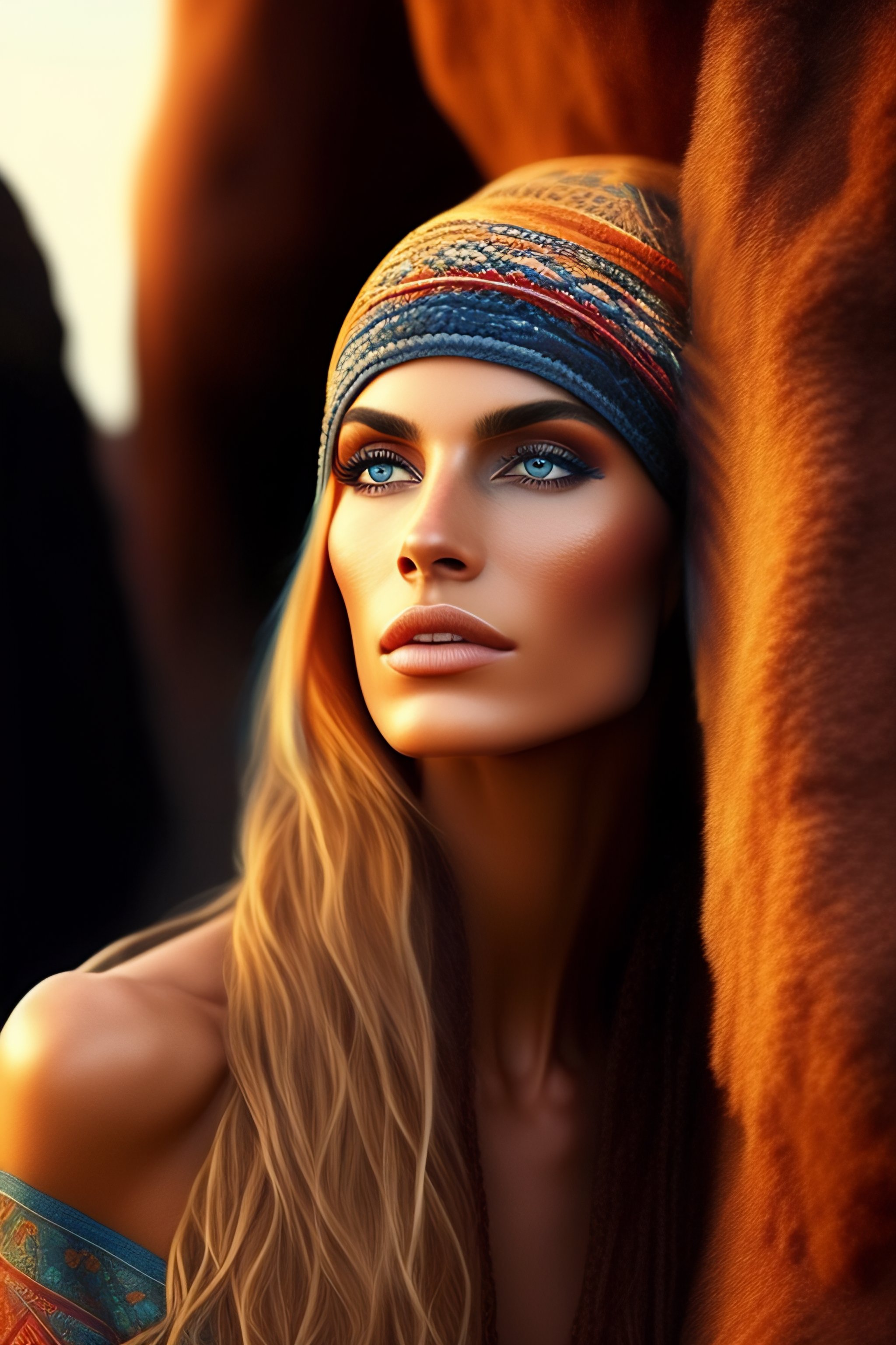 Lexica - Cave people look good lıttle dresseed ın fur