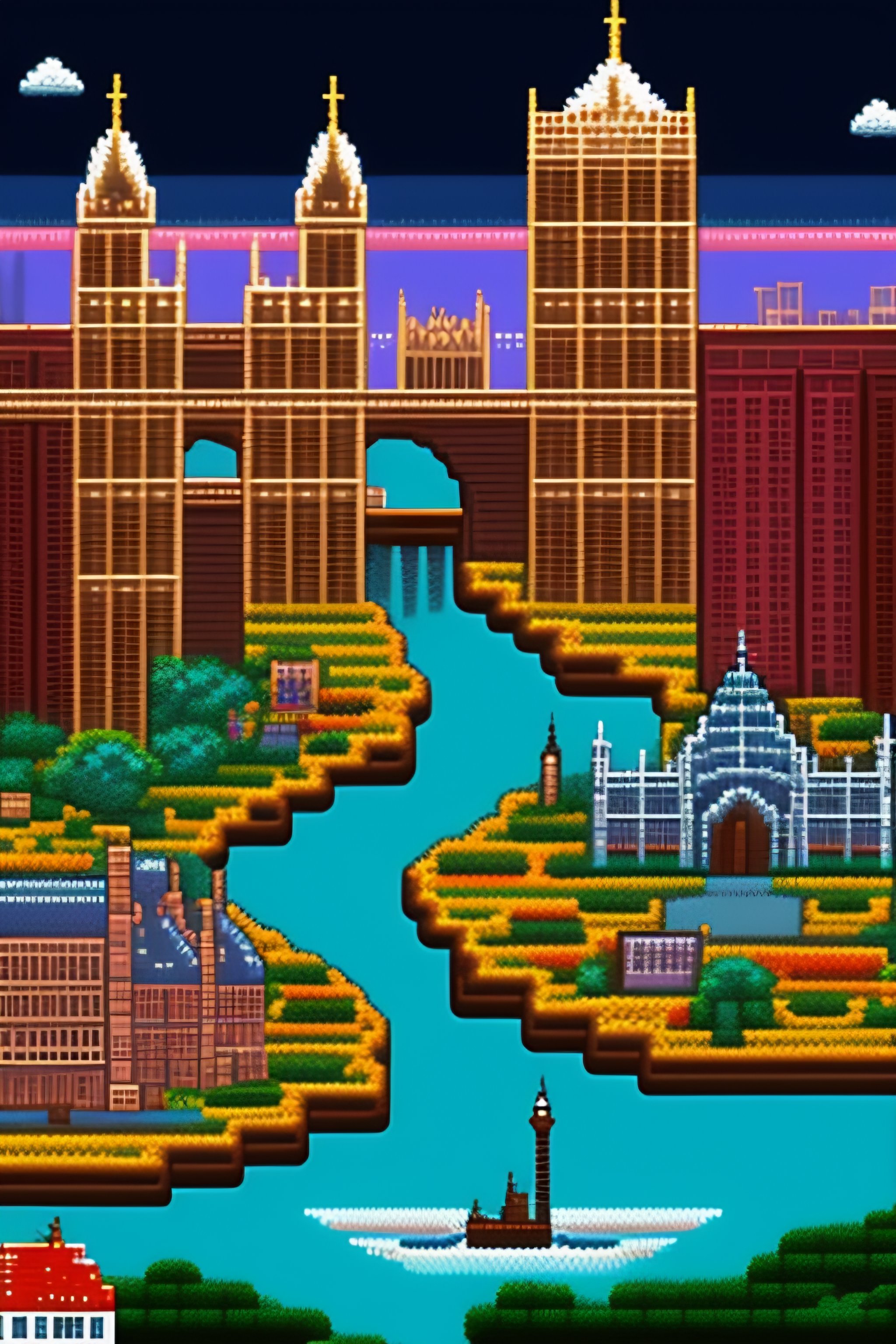 Lexica - Pixel art of London