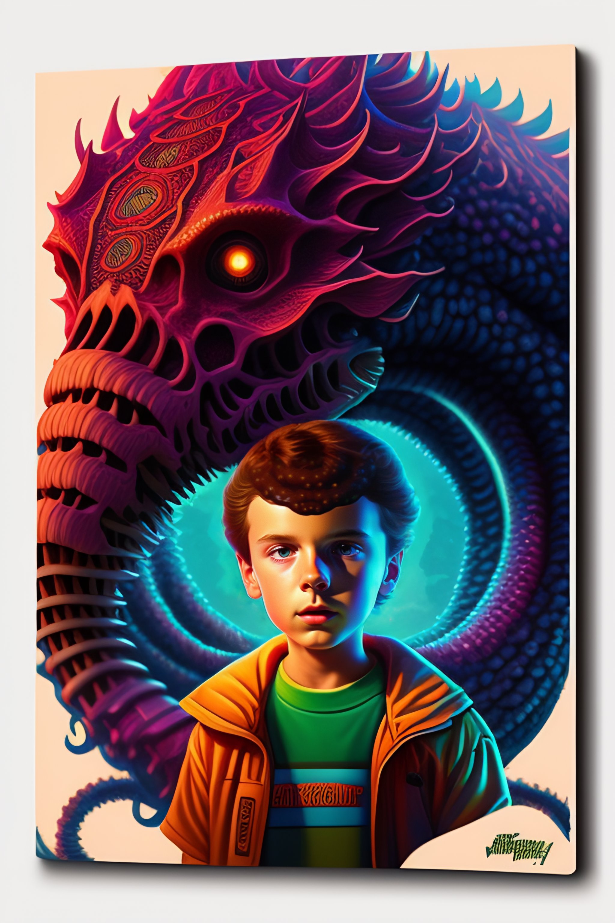 Lexica - Rick y morty huyendo del demogorgon stranger things