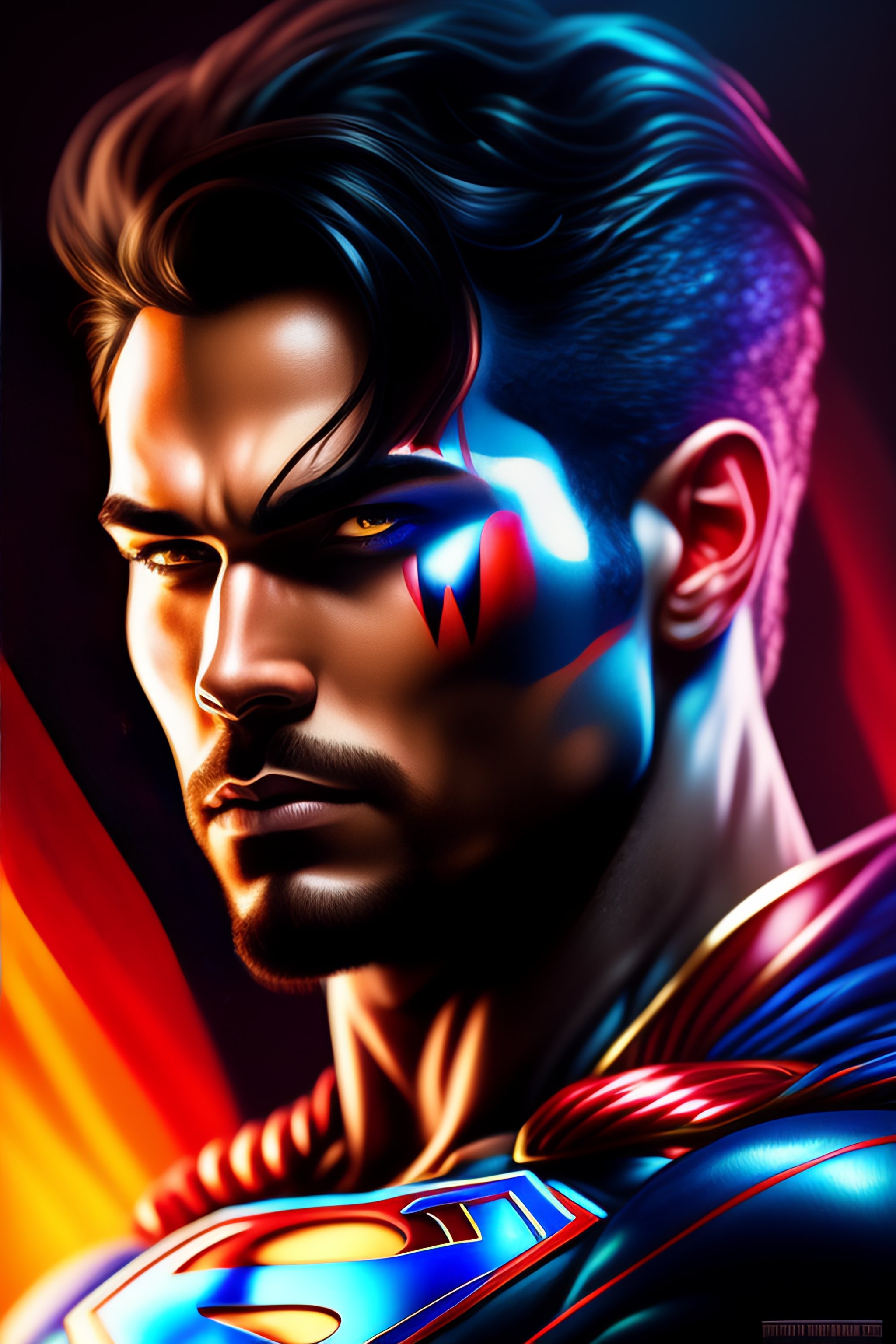 Lexica - Colorful!!! venom superman portrait ultraclear intricate ...