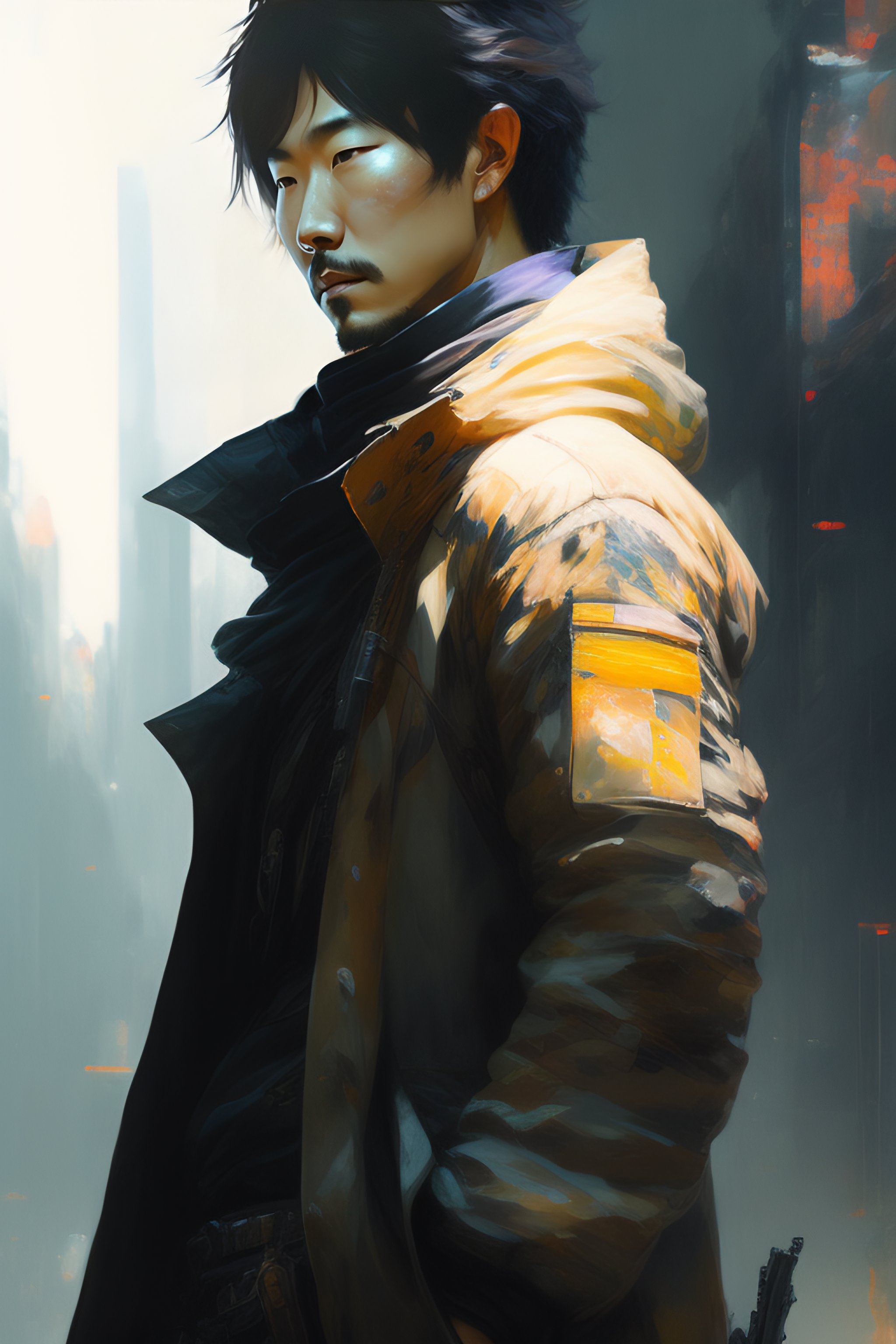 Lexica - Gojo satoru, painting, collaborative artwork of greg ruthowski ...