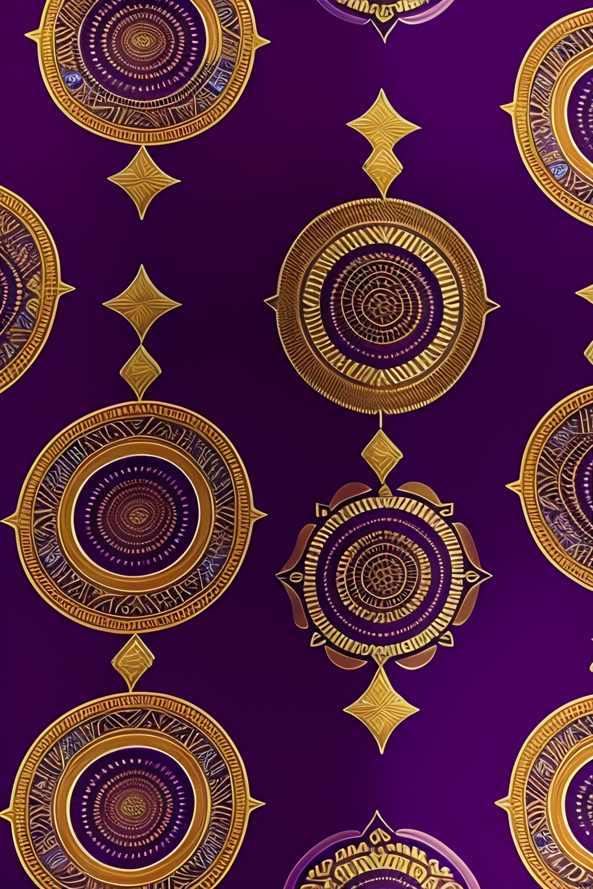 Lexica - Image of African fabric with gold and purple Kemet Egypt print ...