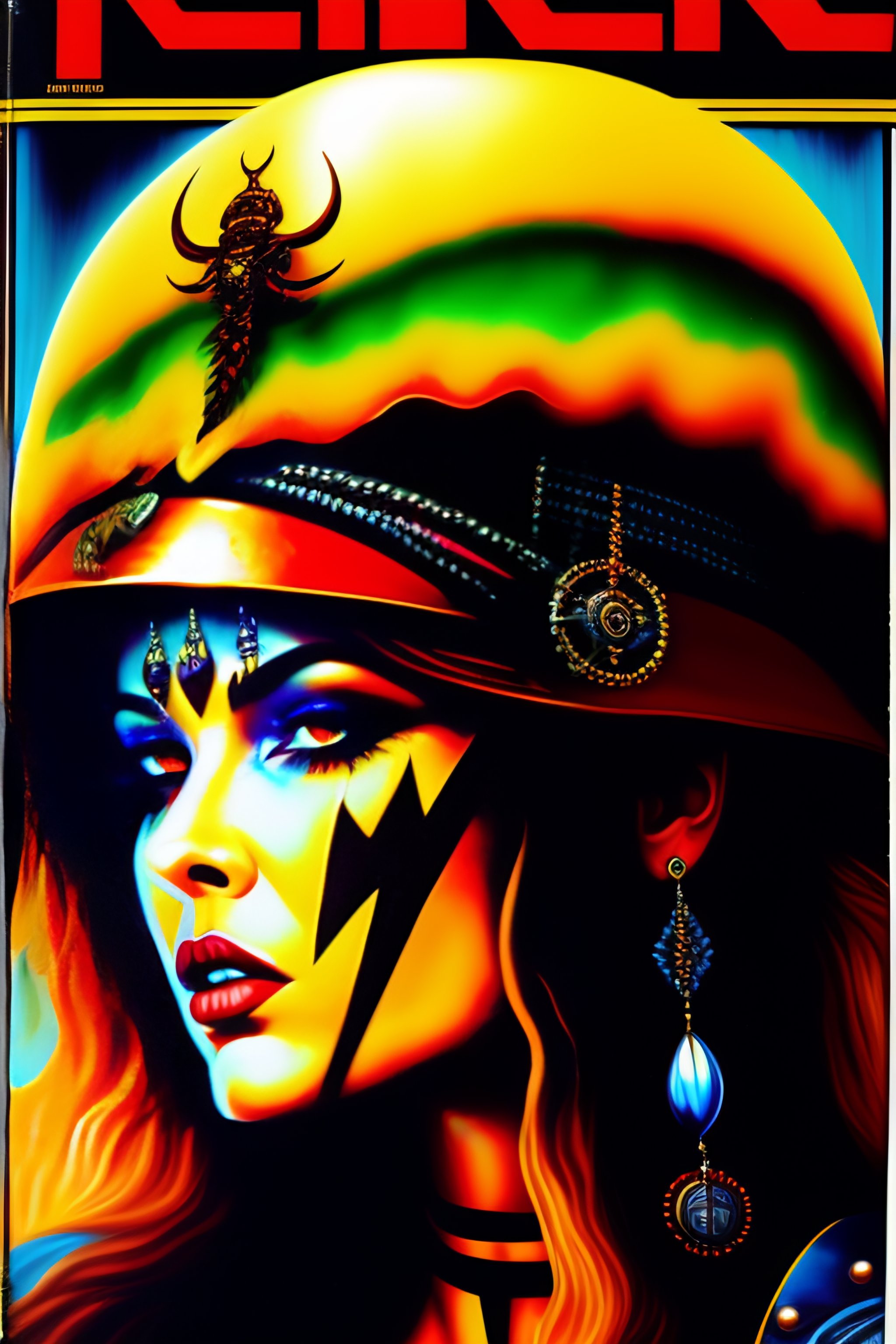 Lexica - A high detail Oil painting illustration magazine of 1984 scary ...