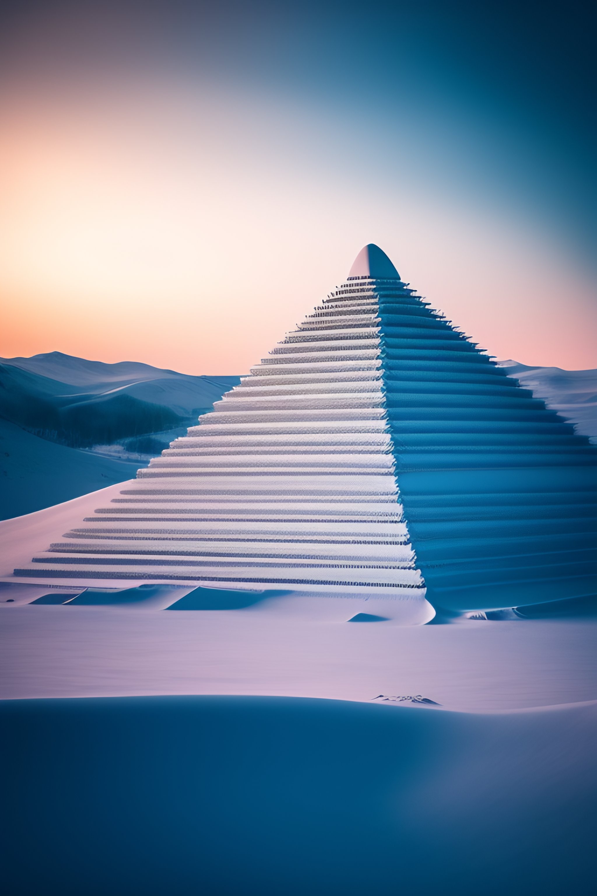 Lexica - Pyramid covered in snow