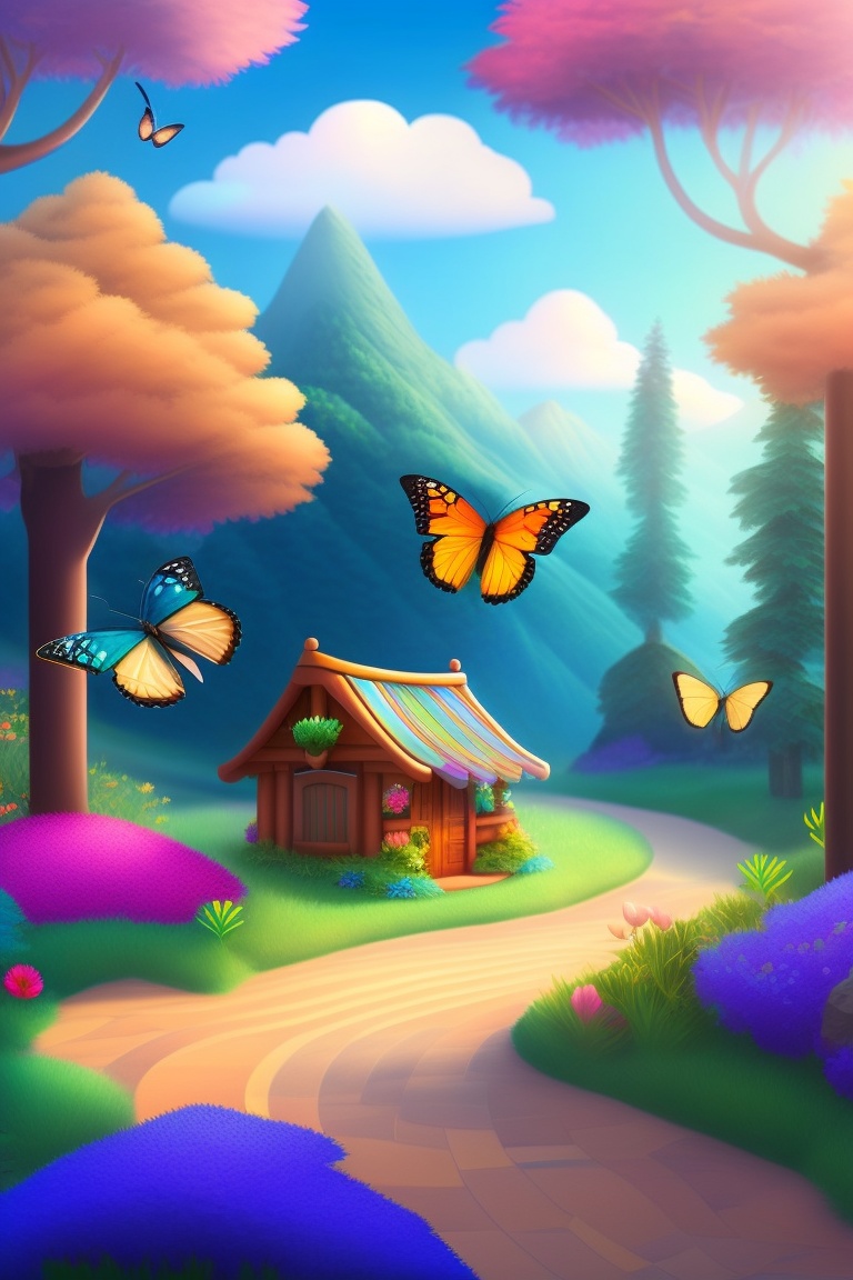 Lexica - The interface of the story has a colorful and attractive ...