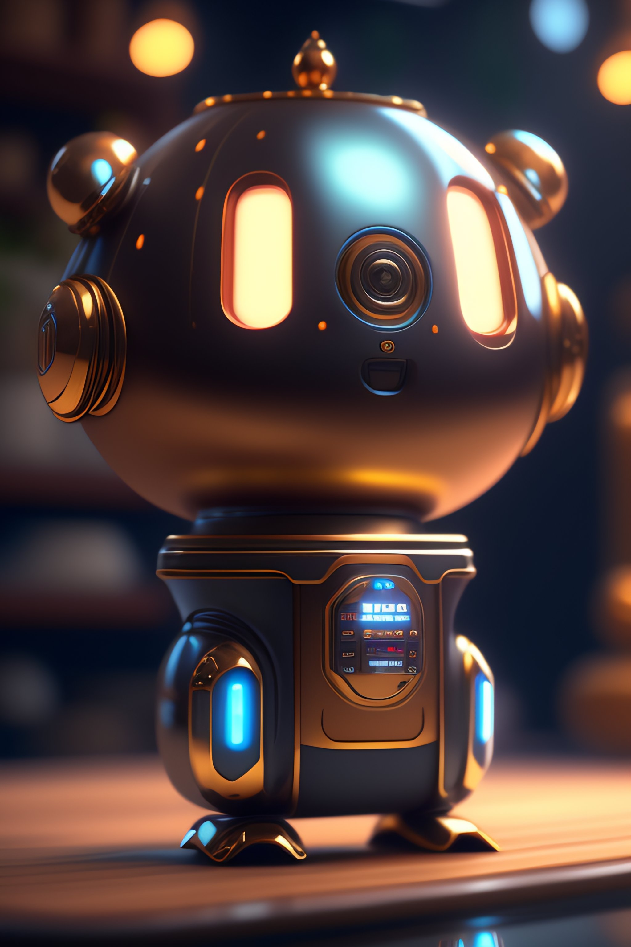 Lexica - Electronik robot and ofice ,unreal engine, cozy indoor ...