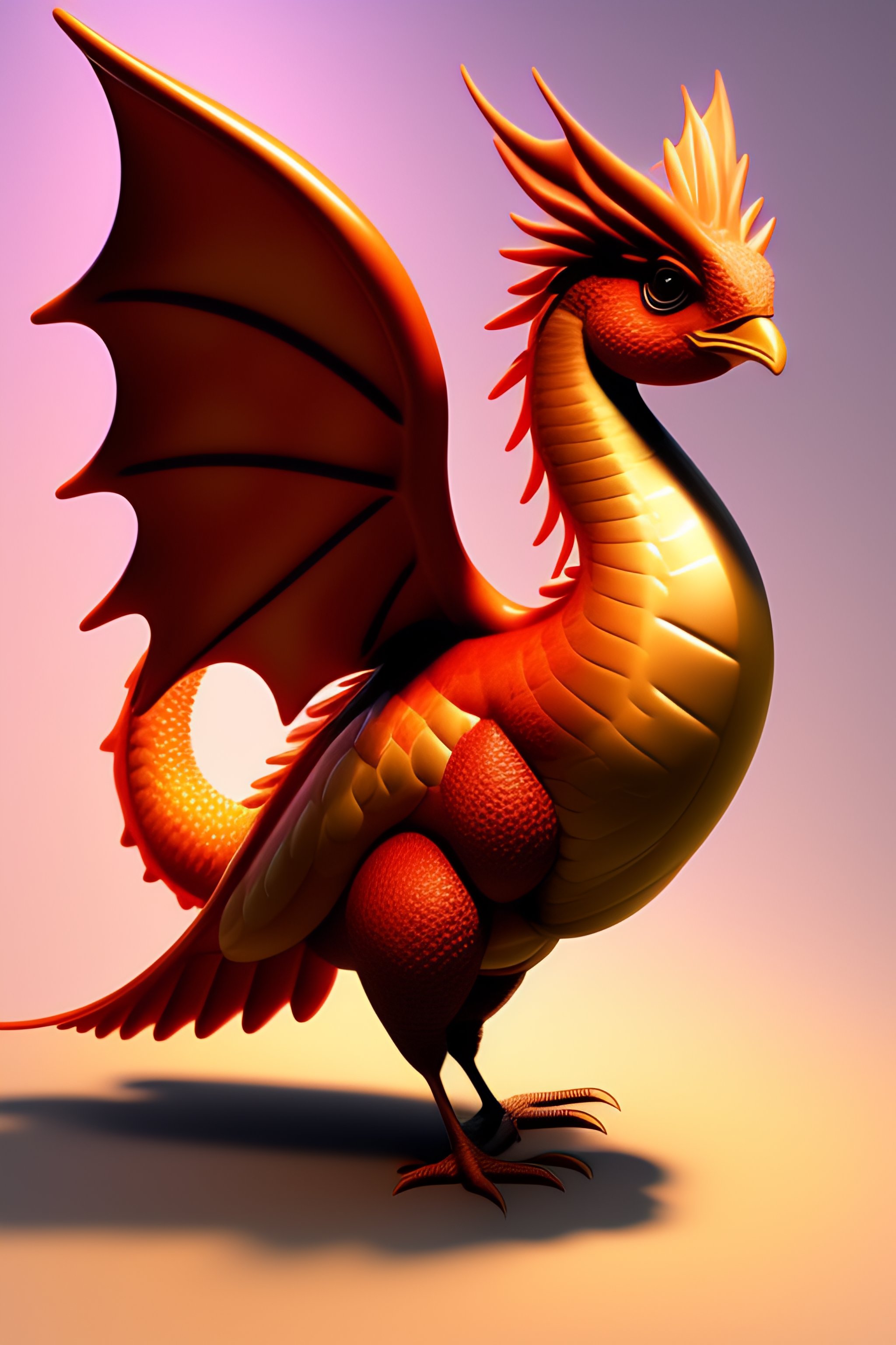 Outstretched Dragon Wings