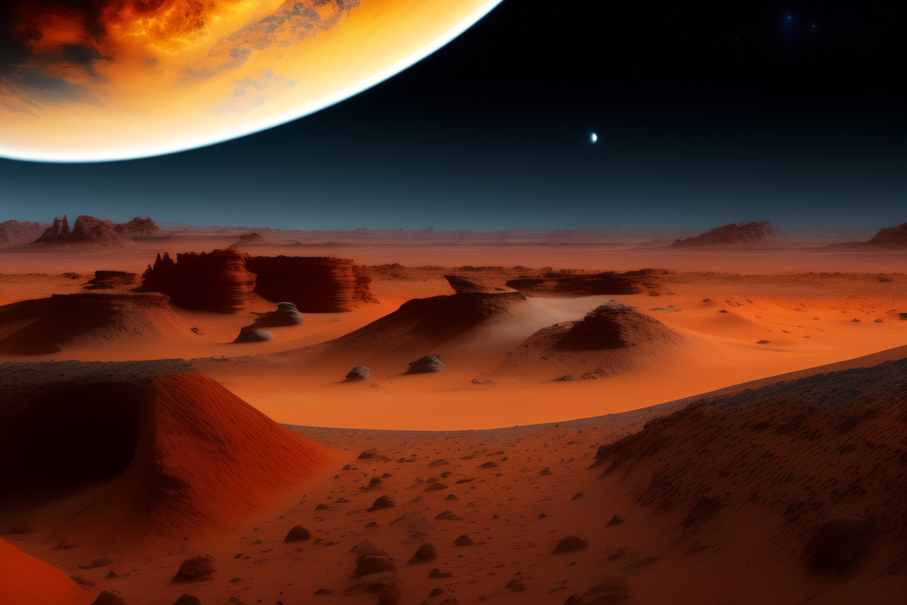 Lexica - "a picture of the first cats colonizing planet Mars"