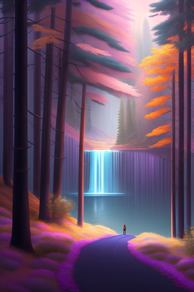 Lexica - Solitude, less colors, subtle soft colors