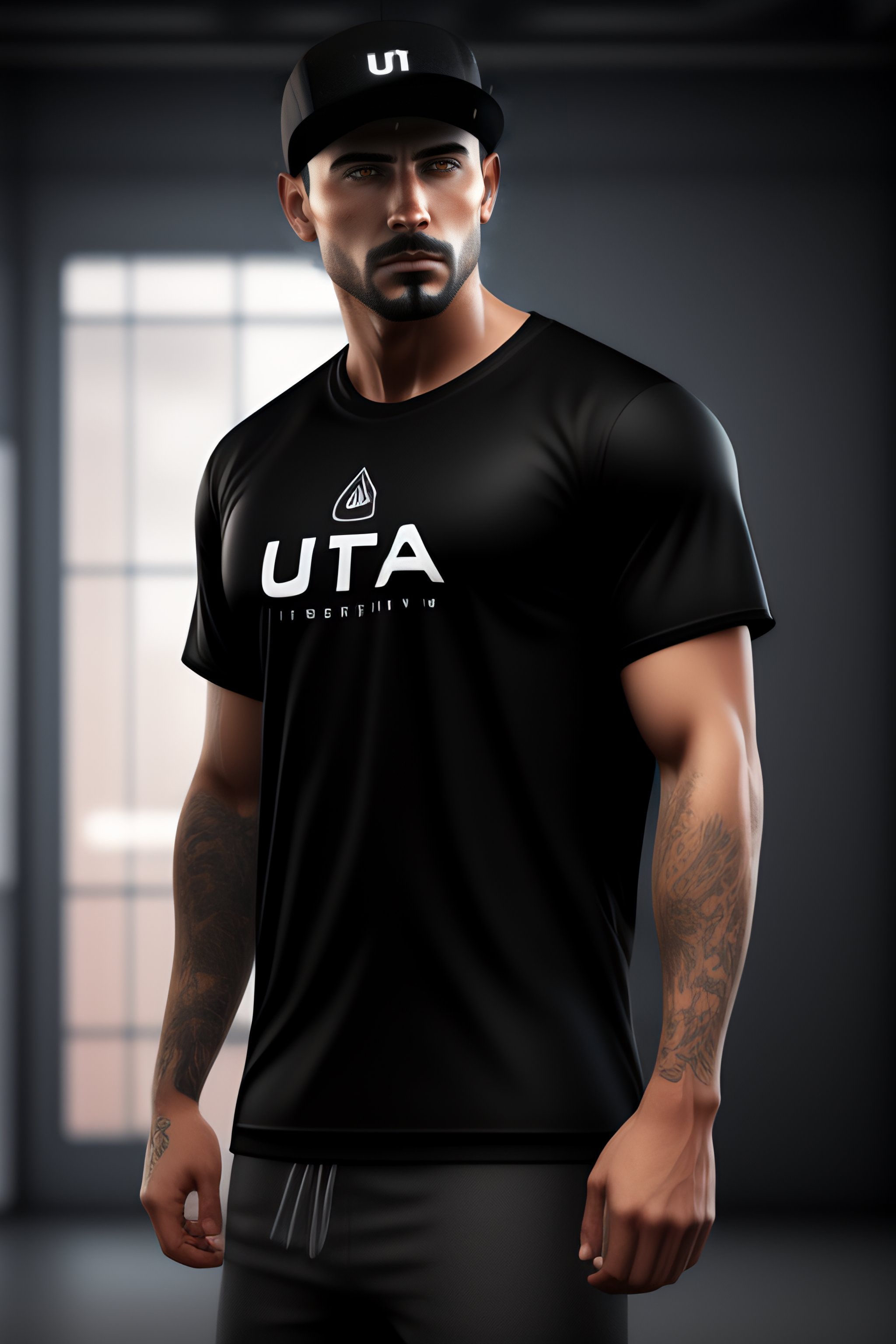 Lexica - Ultra realistic, unreal engine, empty, black T-shirt mockup ...
