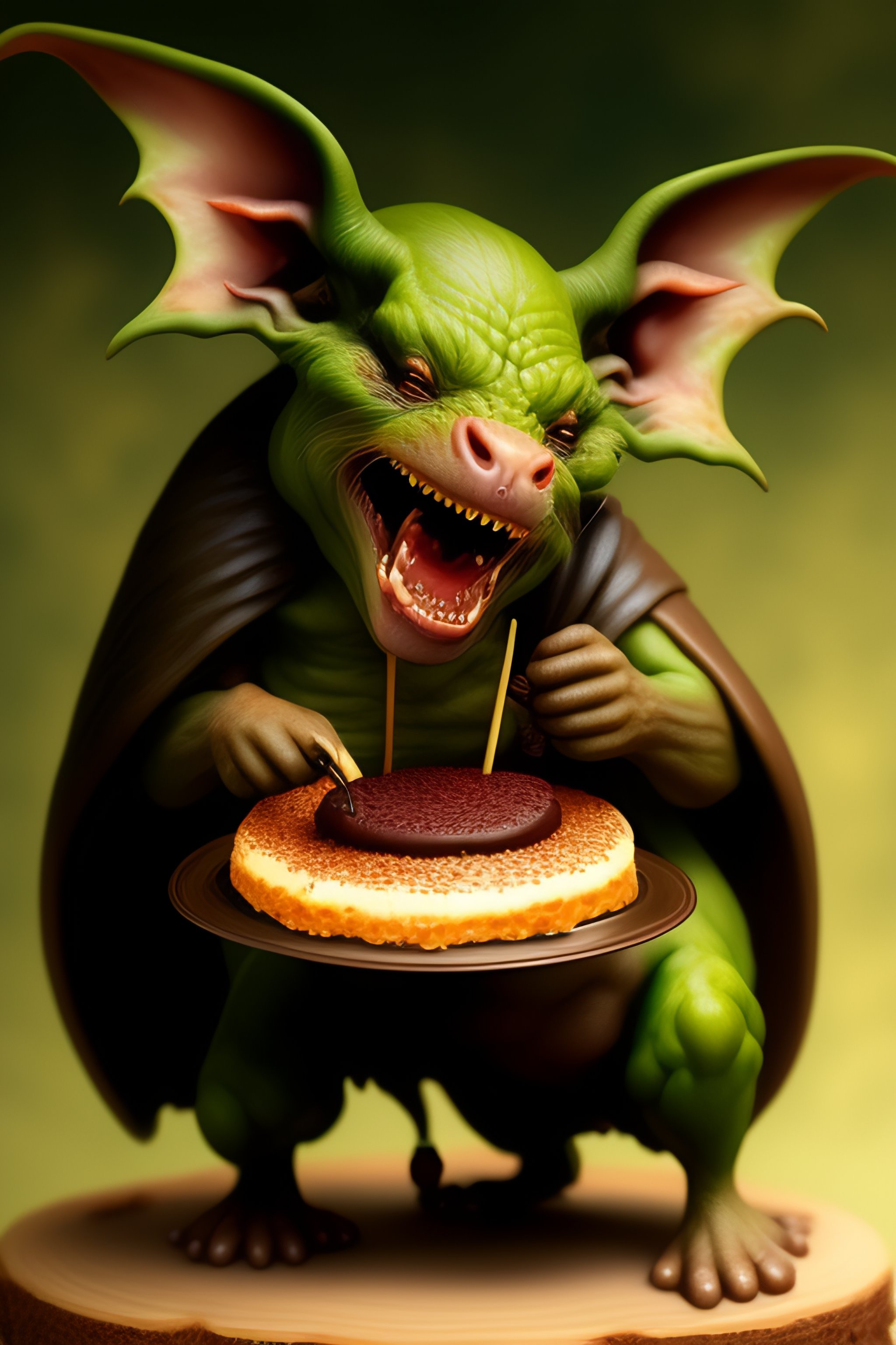 Lexica - Goblin eating cakes painted by hieronymus bosch, detailed ...