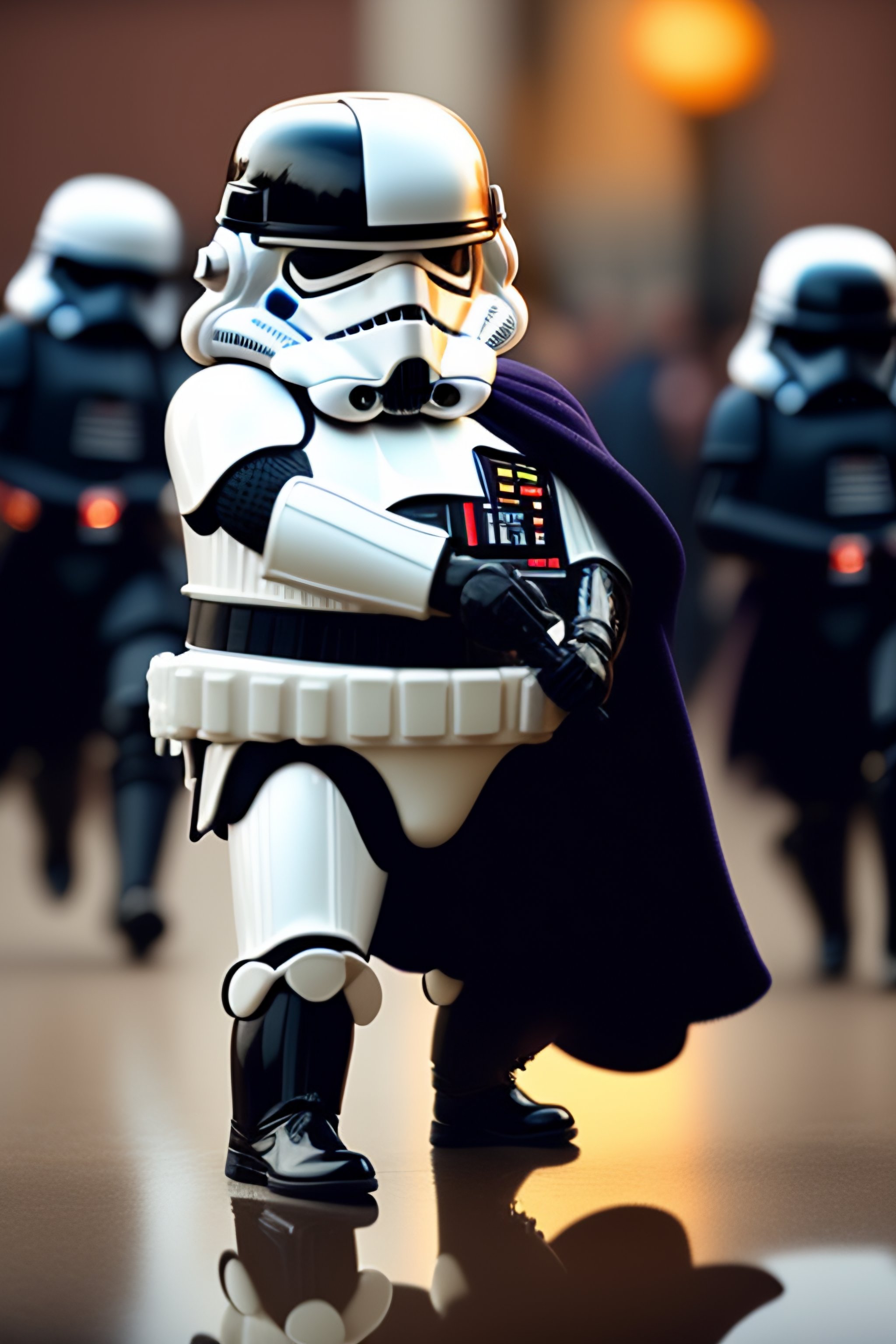 Lexica - Little fat Darth Vader dancing and Stormtroopers, hd