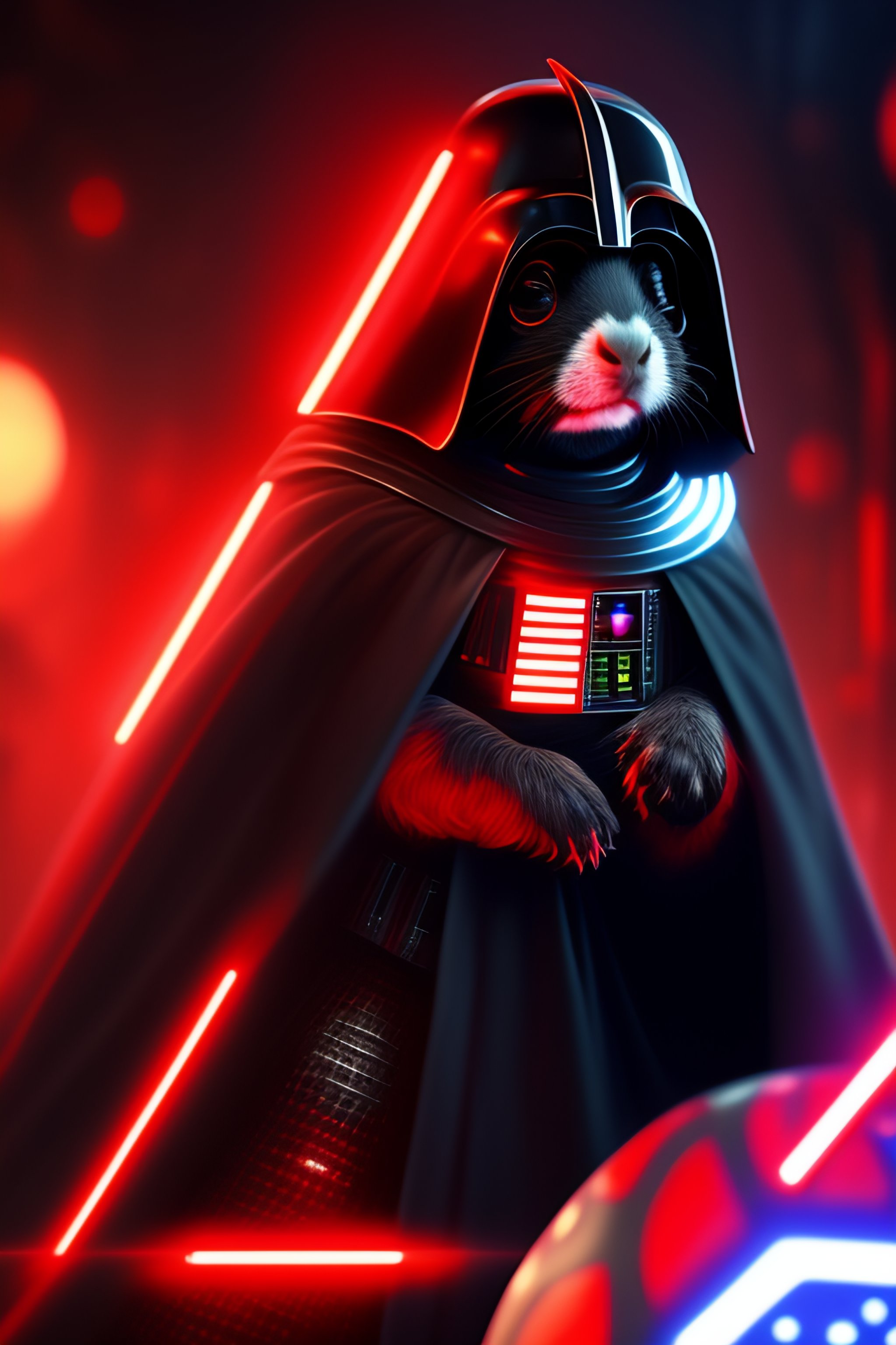 Lexica - Star Wars scene artificial intelligence a tricolored guinea ...