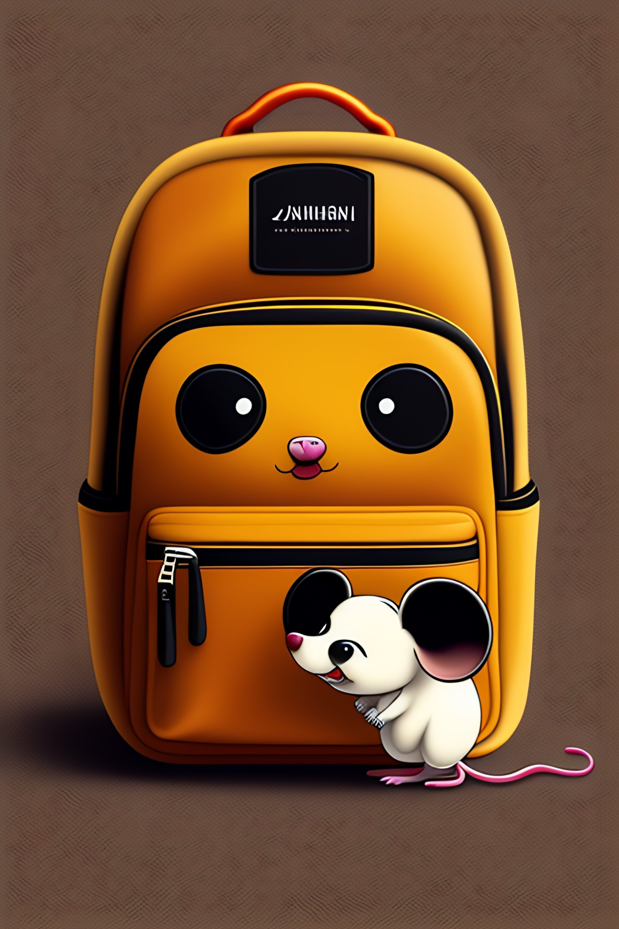 Lexica - Cute and funny anthropomorphic mouse traveling with backpack ...