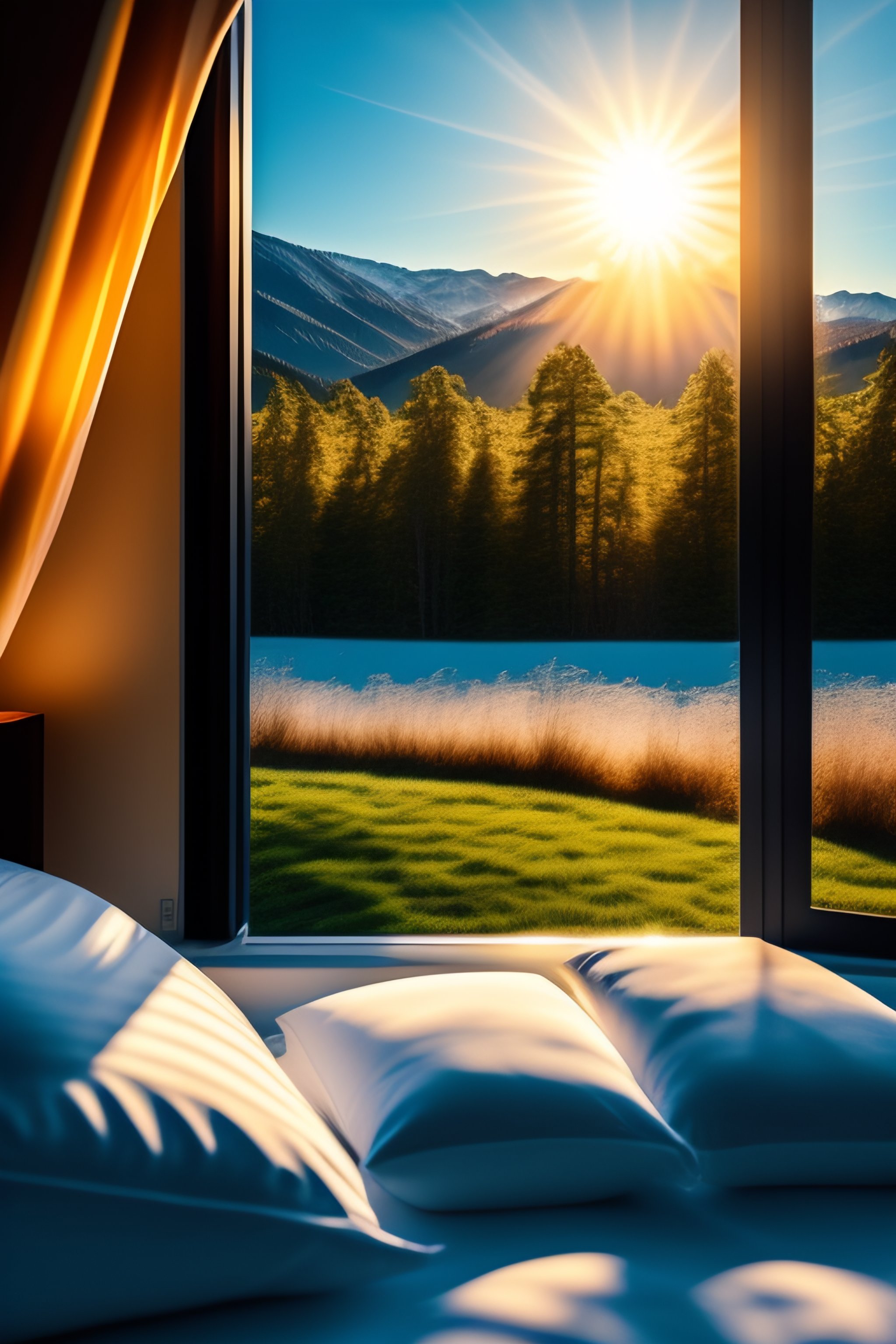 Lexica - Lying on the bed and seeing the glare of the sun outside the ...