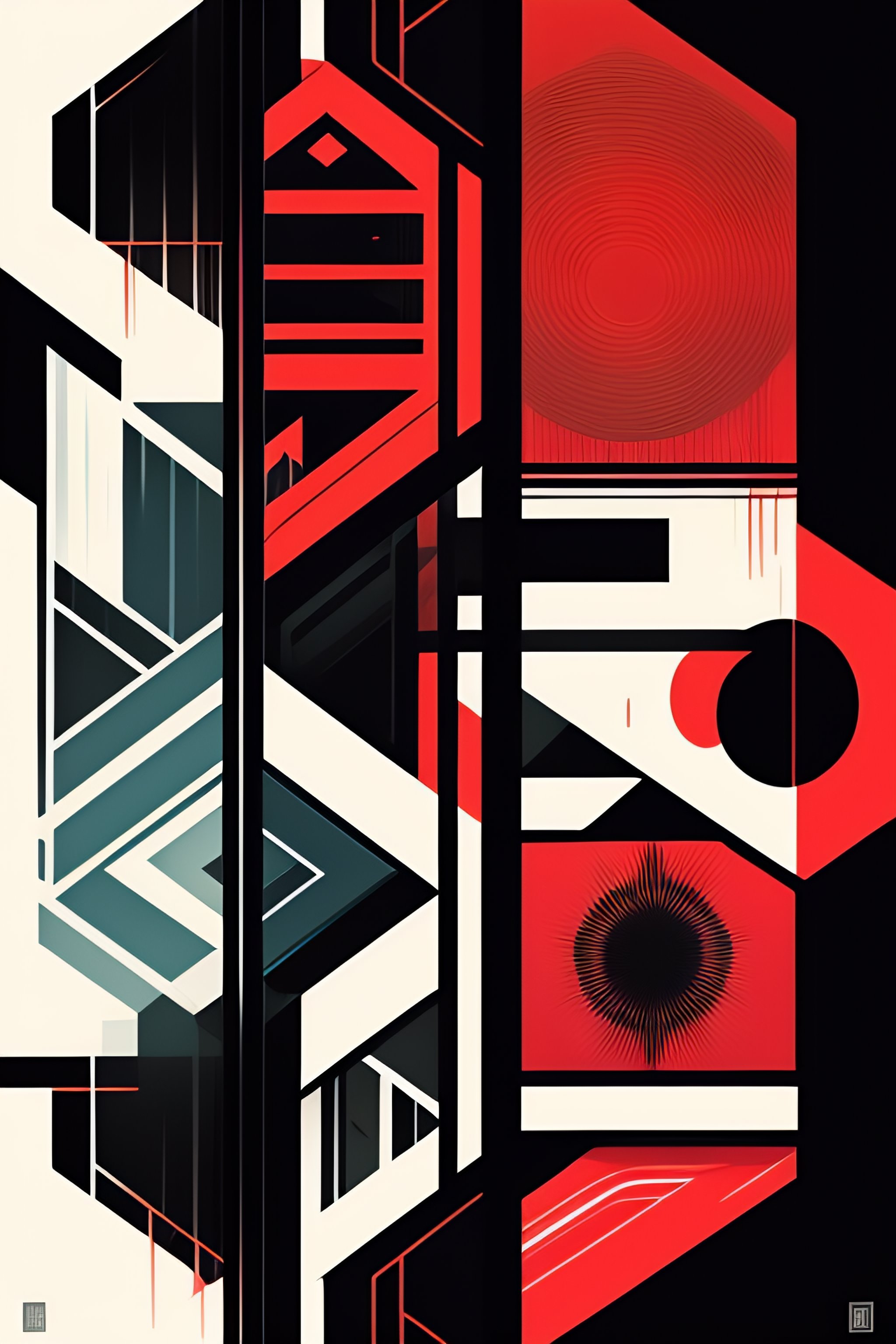 Lexica - Vector, graphic novel, grunge, geometric horror tshirt design