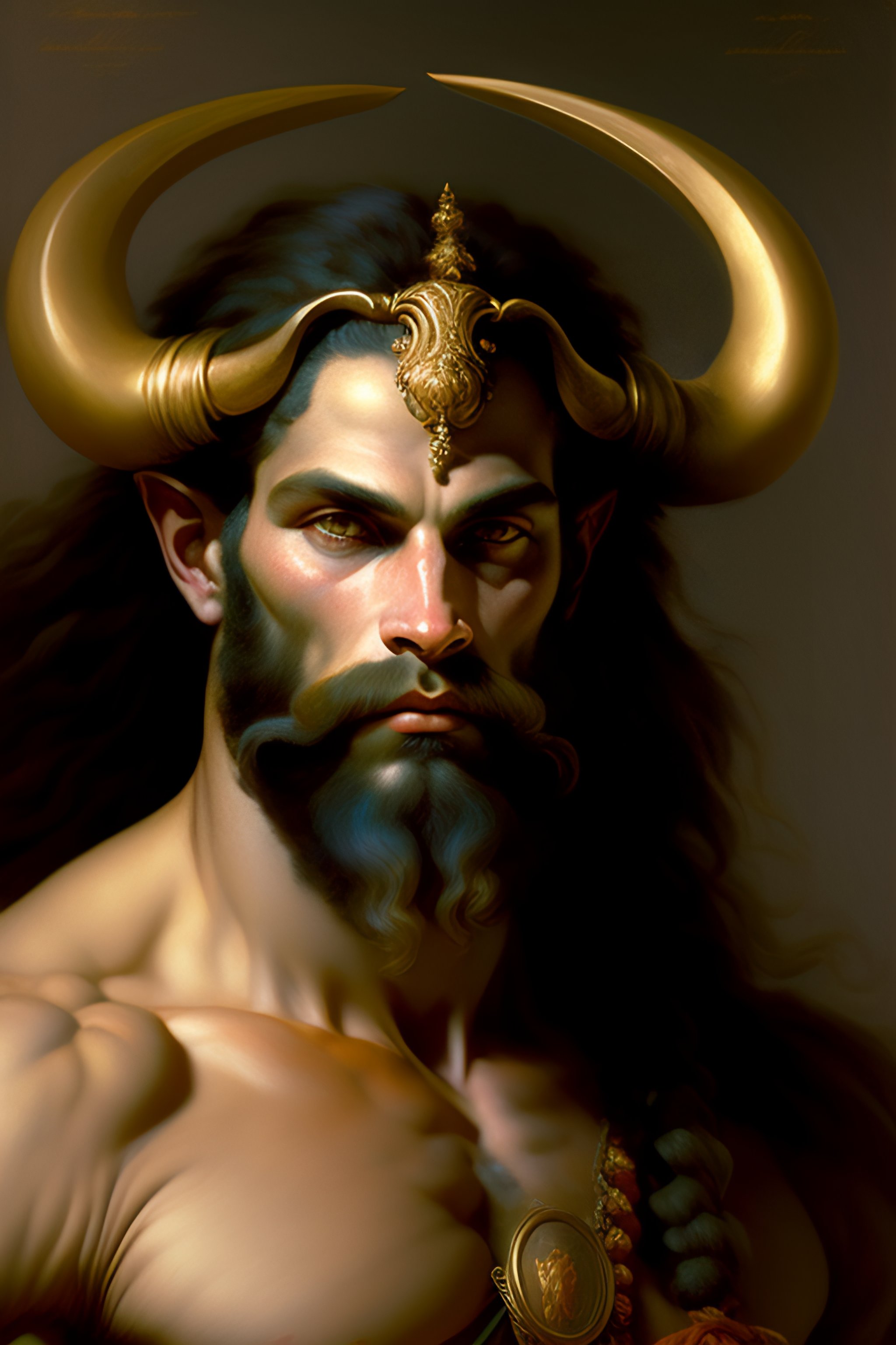 Lexica - Satyr, goat-man hybrid, by Andreas Achenbach, by Frank ...