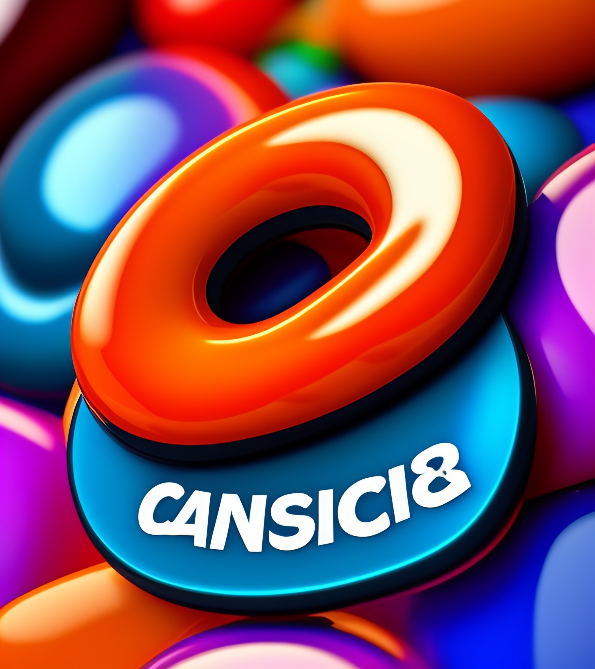 Lexica - A sausage party, cartoon discord server logo, 2d, S P initials