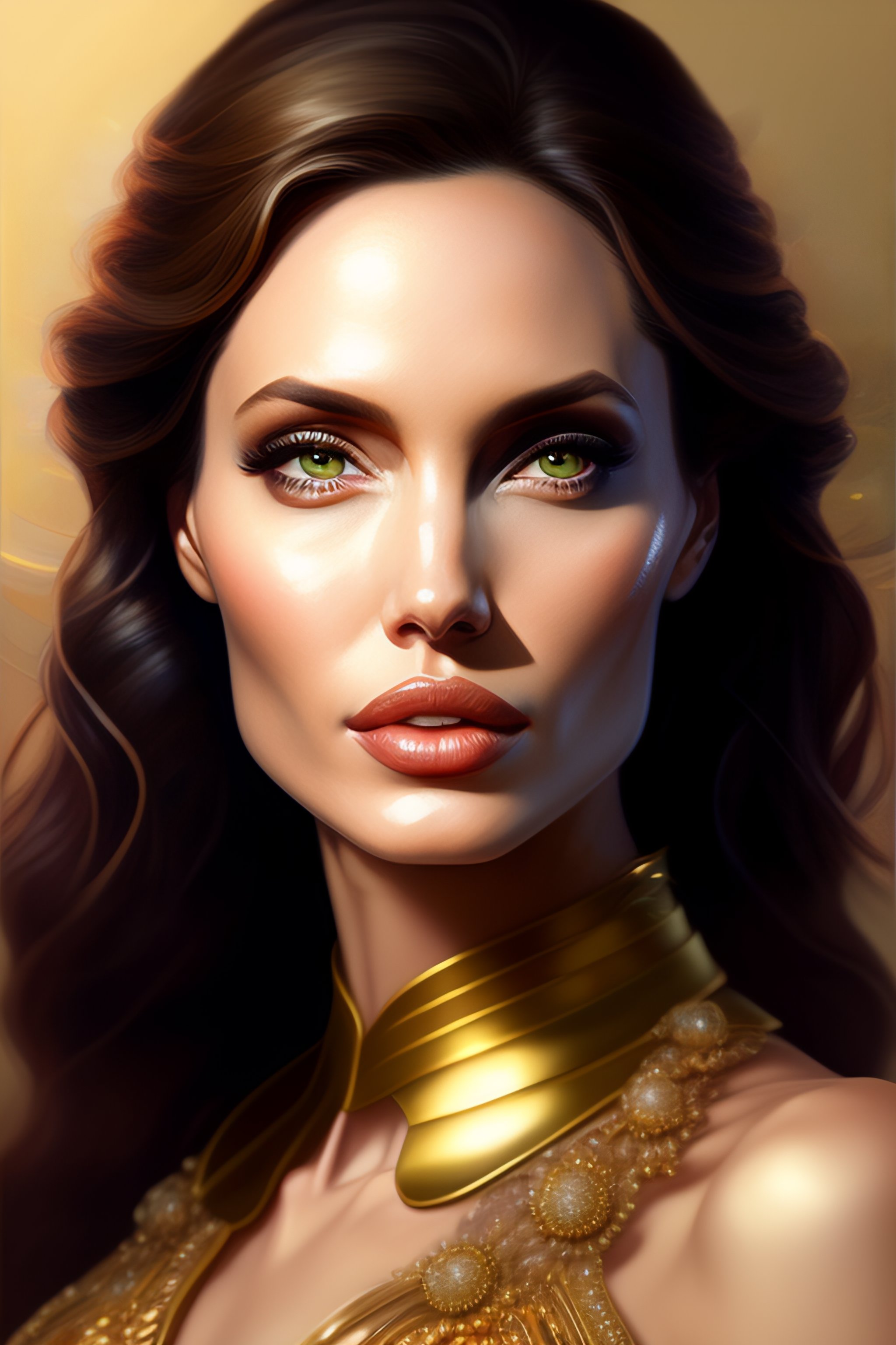Lexica - Angelina jolie!!! Beautiful portrait of a gorgeous Princess ...