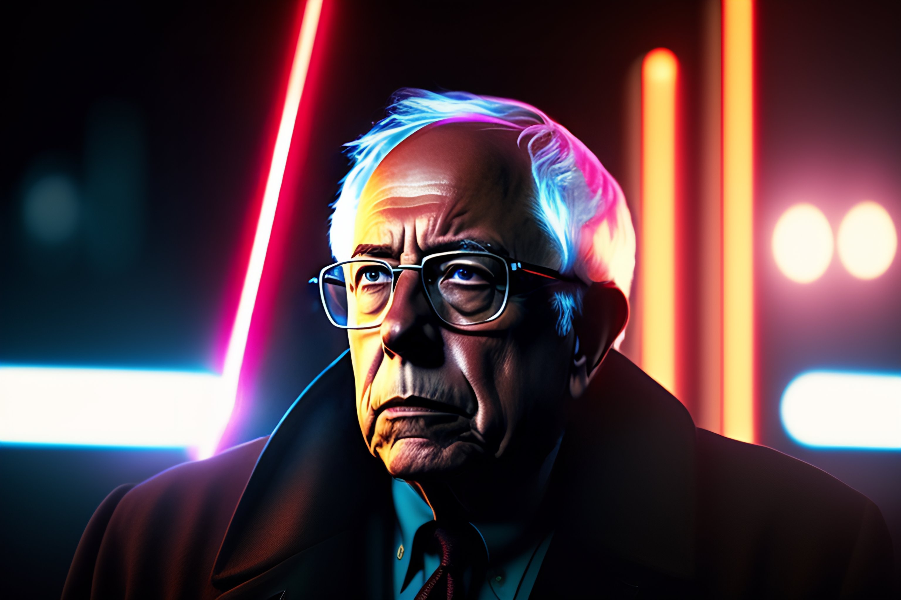 Lexica - Bernie Sanders as a sith lord, splash art, movie still ...