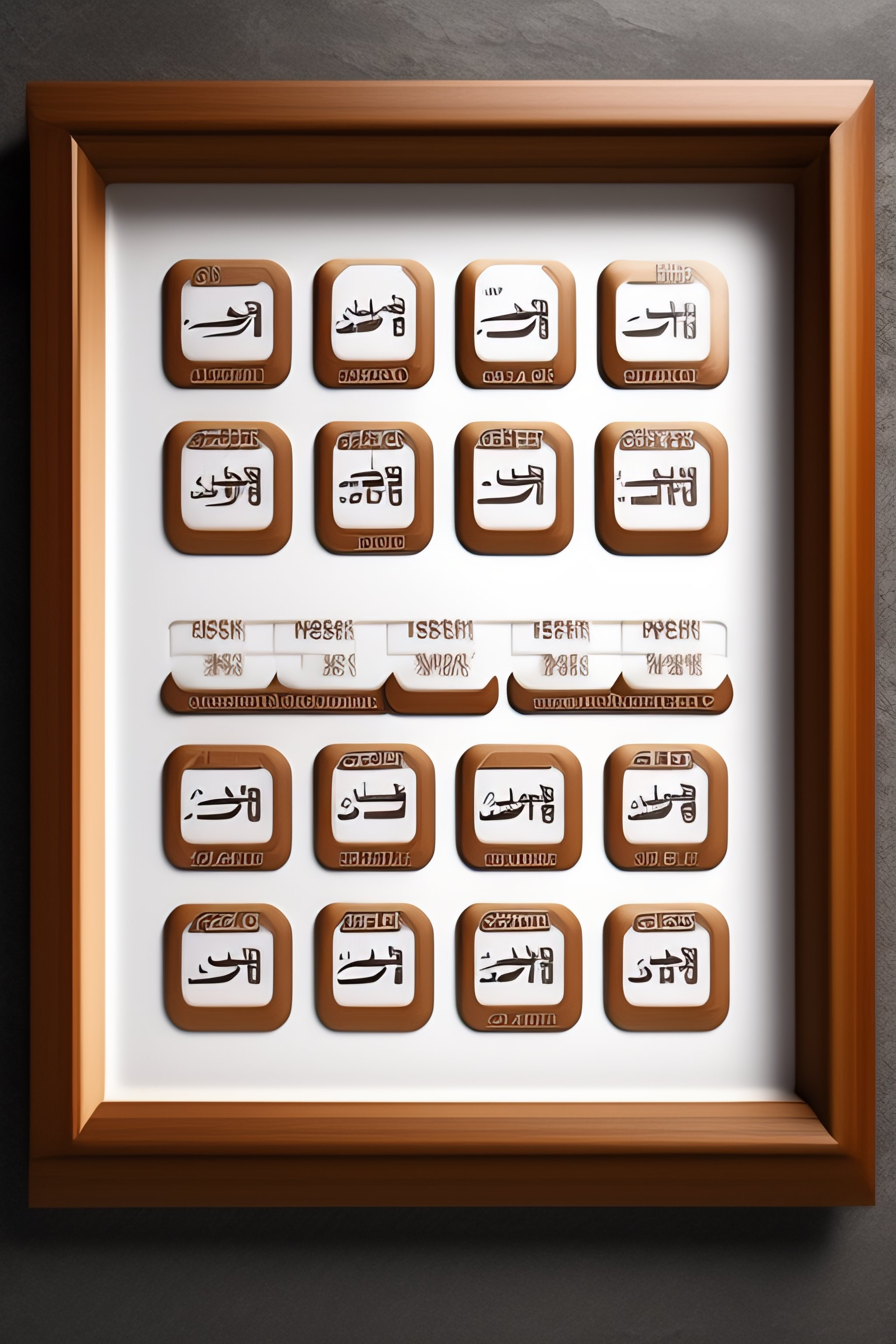 Lexica - Hebrew characters on white paper