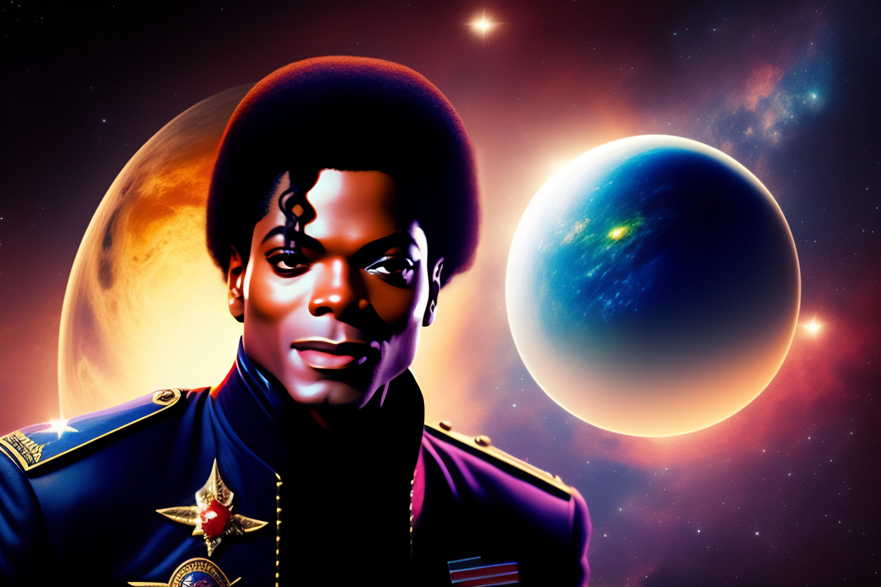 Lexica - Michael jackson in space