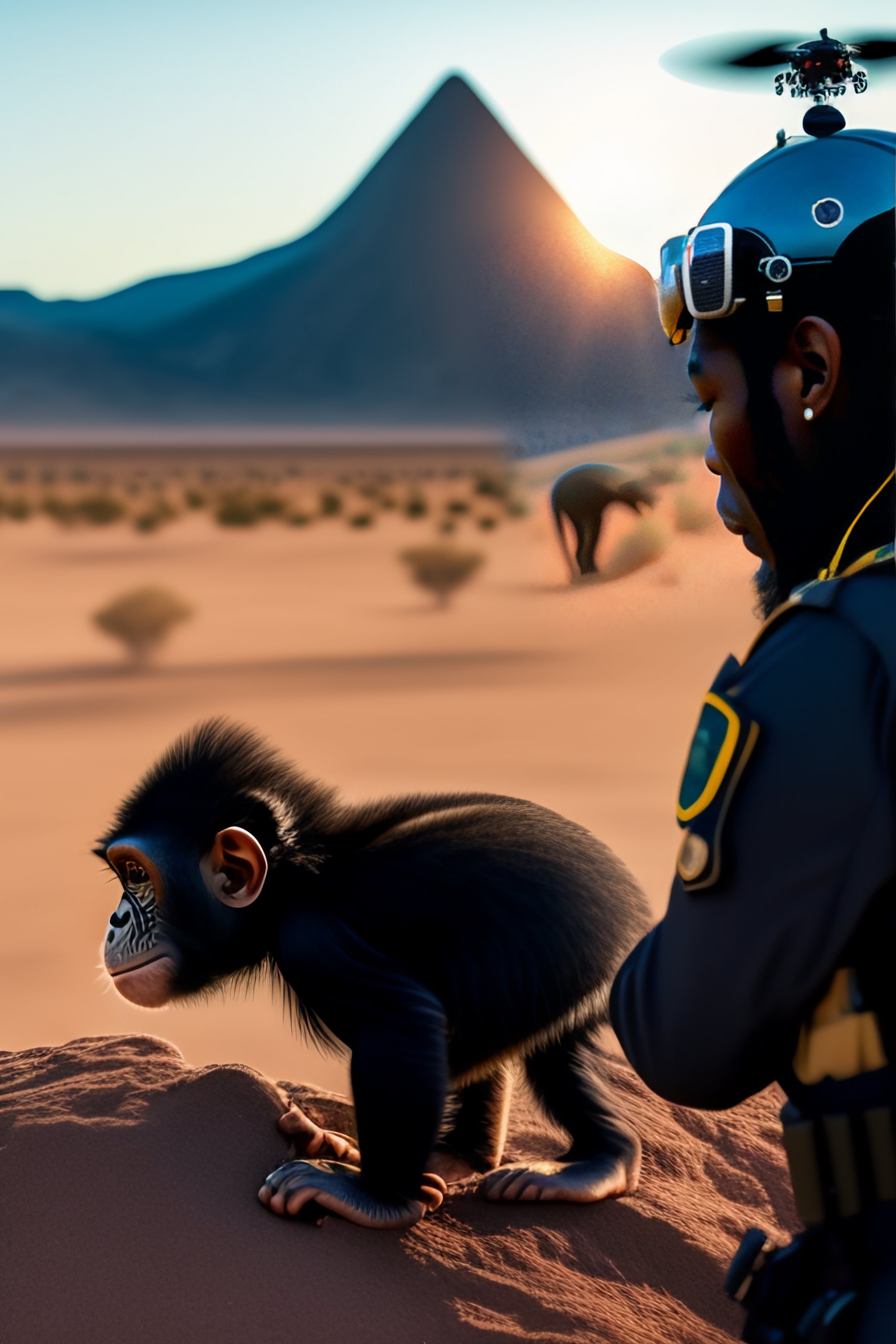 Lexica - Crazy chimp, flying and pilot a drone