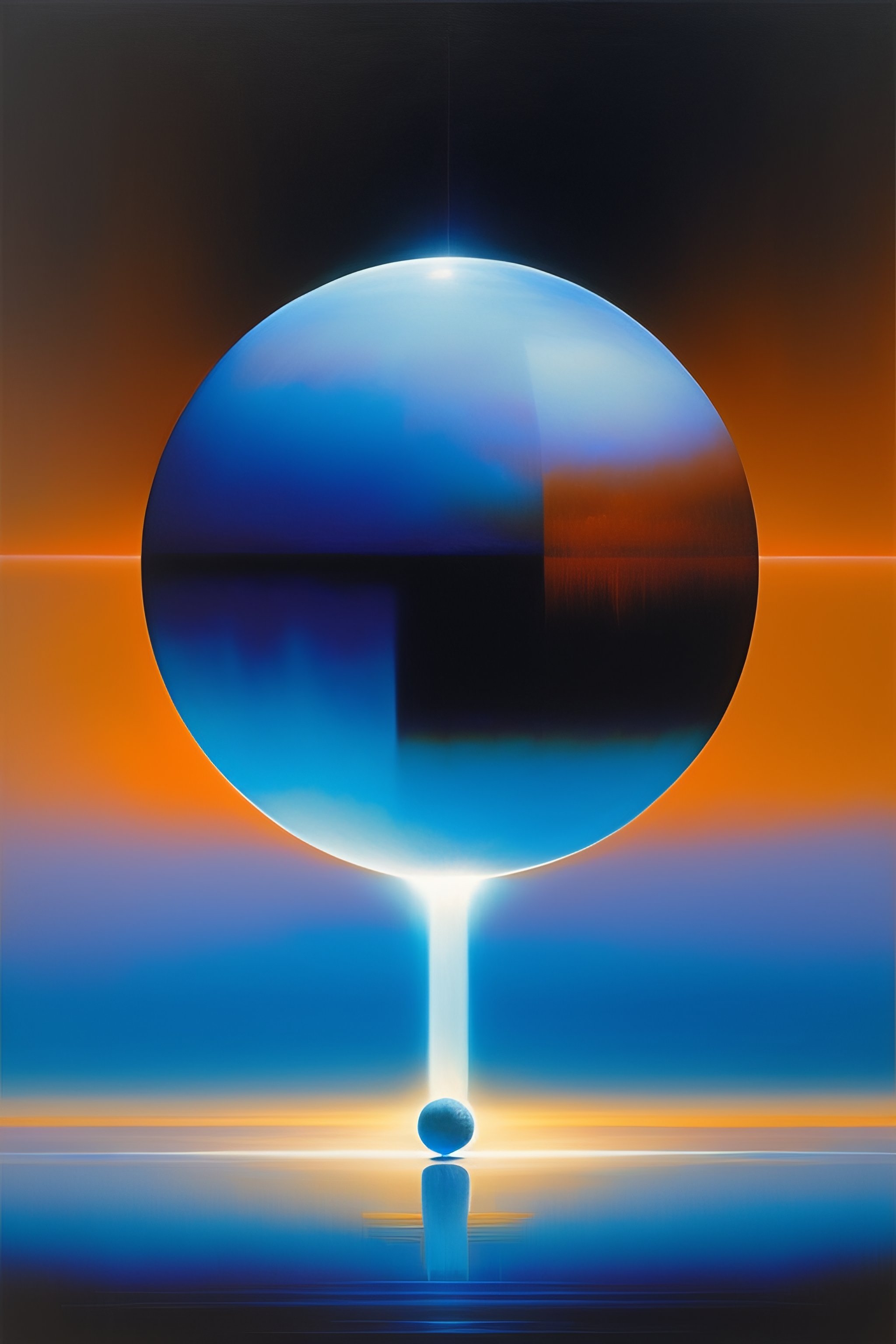 Lexica - A very complex gigantic reflective glowing glass crystal ...