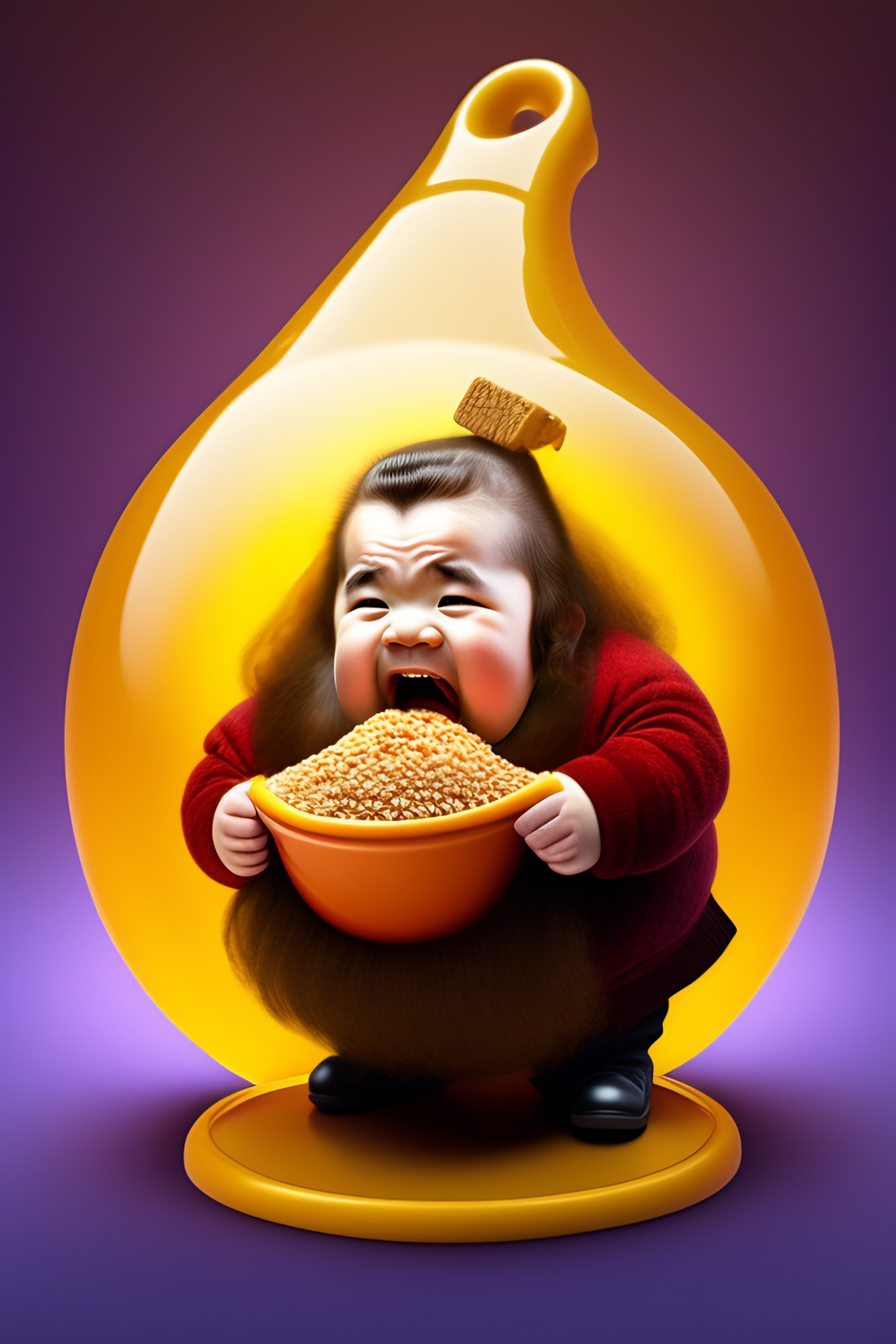 Lexica - A dwarf inside eating a peanut