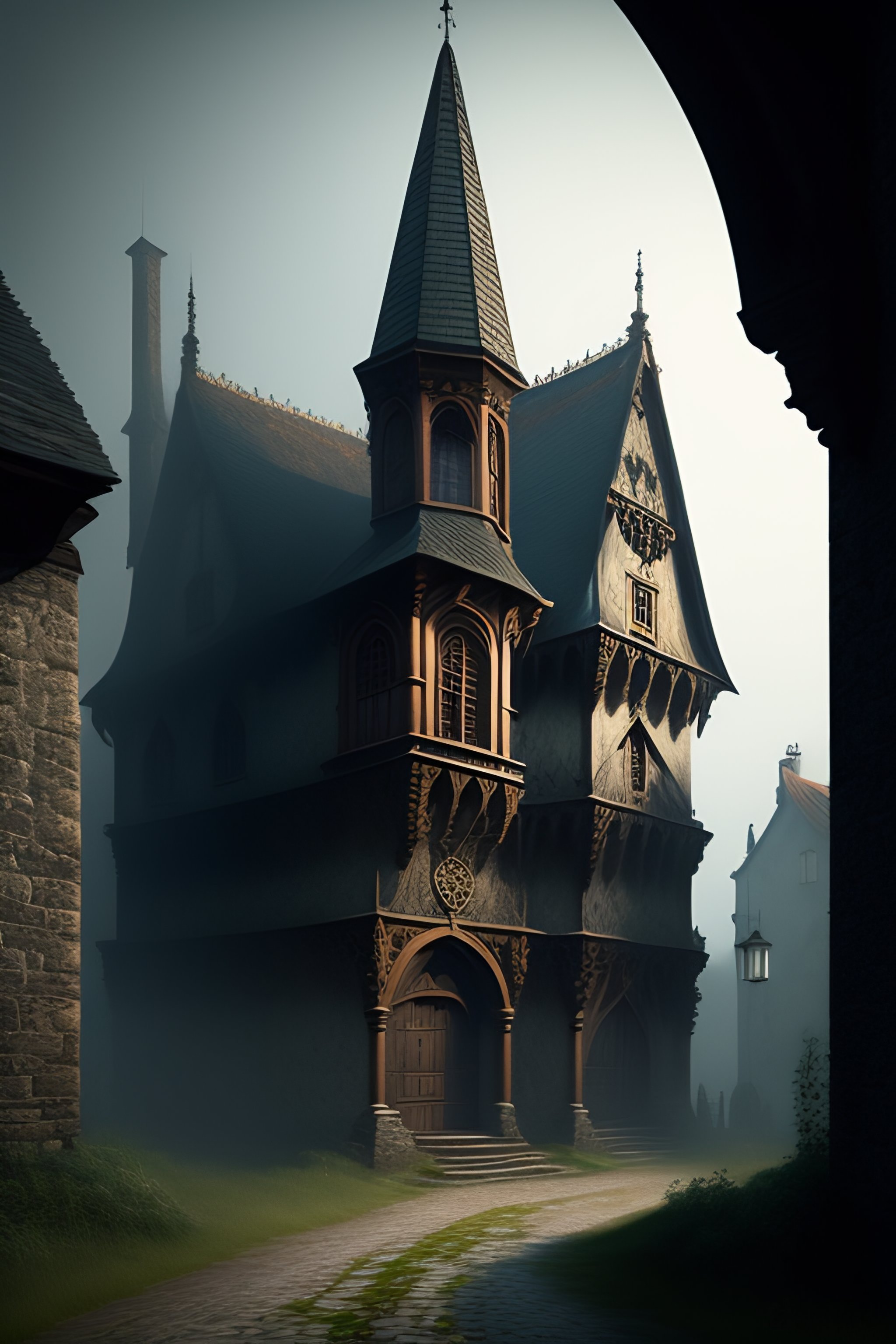 Lexica - Old medieval town gothic dark decay mist
