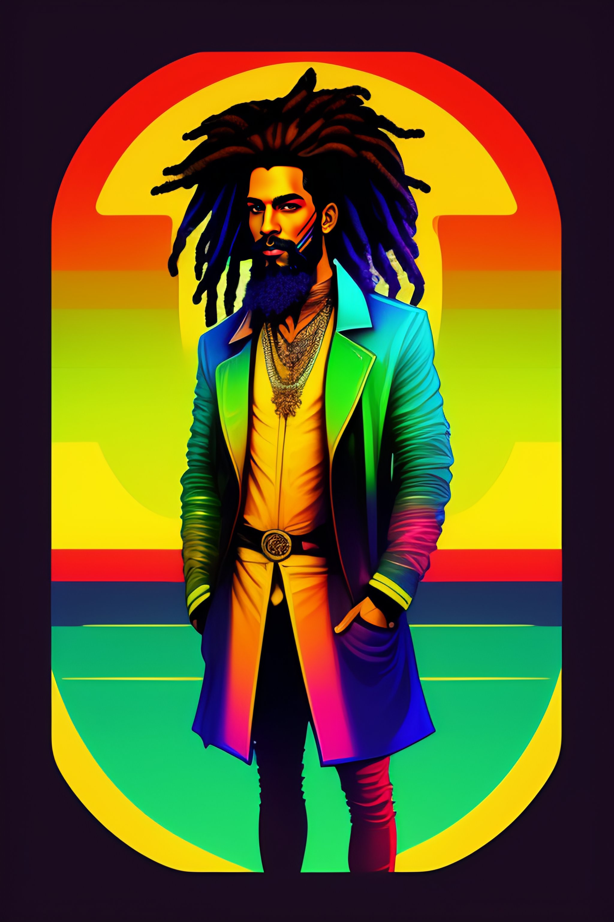 Lexica - An anthropomorphic handsome rasta man borderlands 3 psycho ...