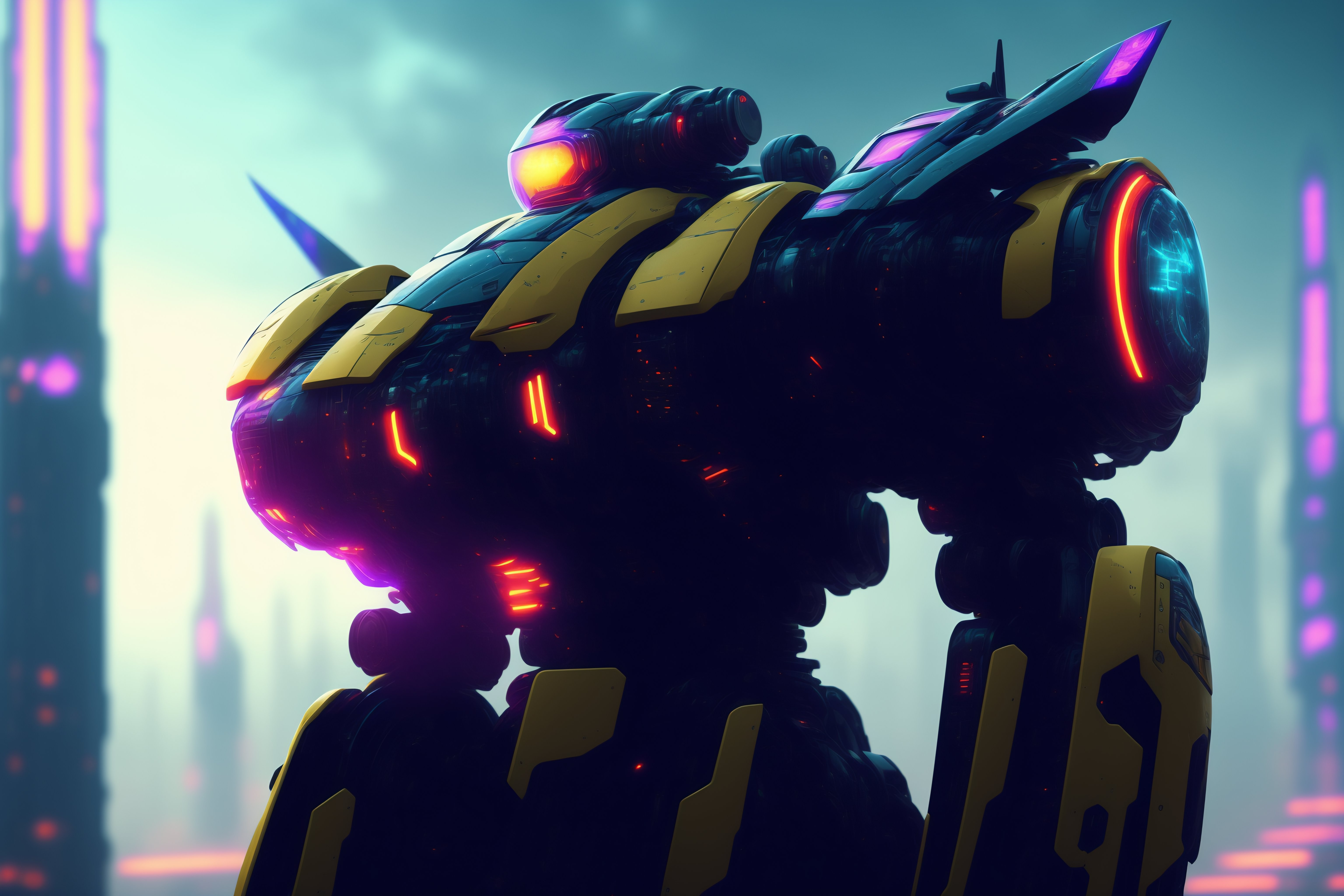 Lexica - Cyberpunk mecha