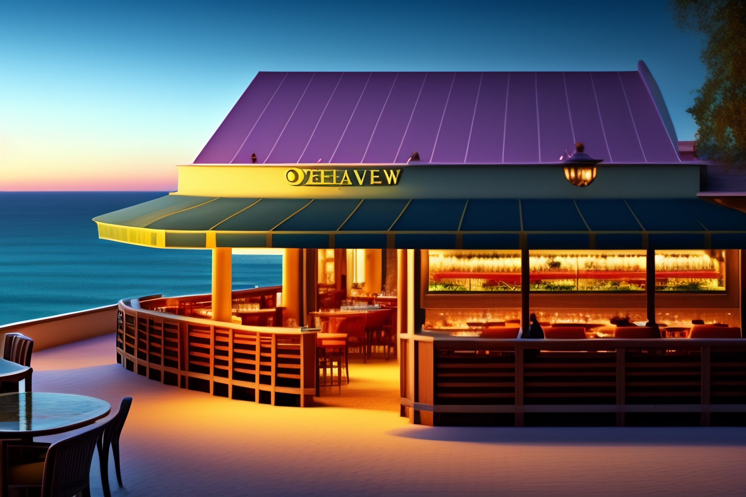 Lexica - A restaurant with the name Ocean View Terrace