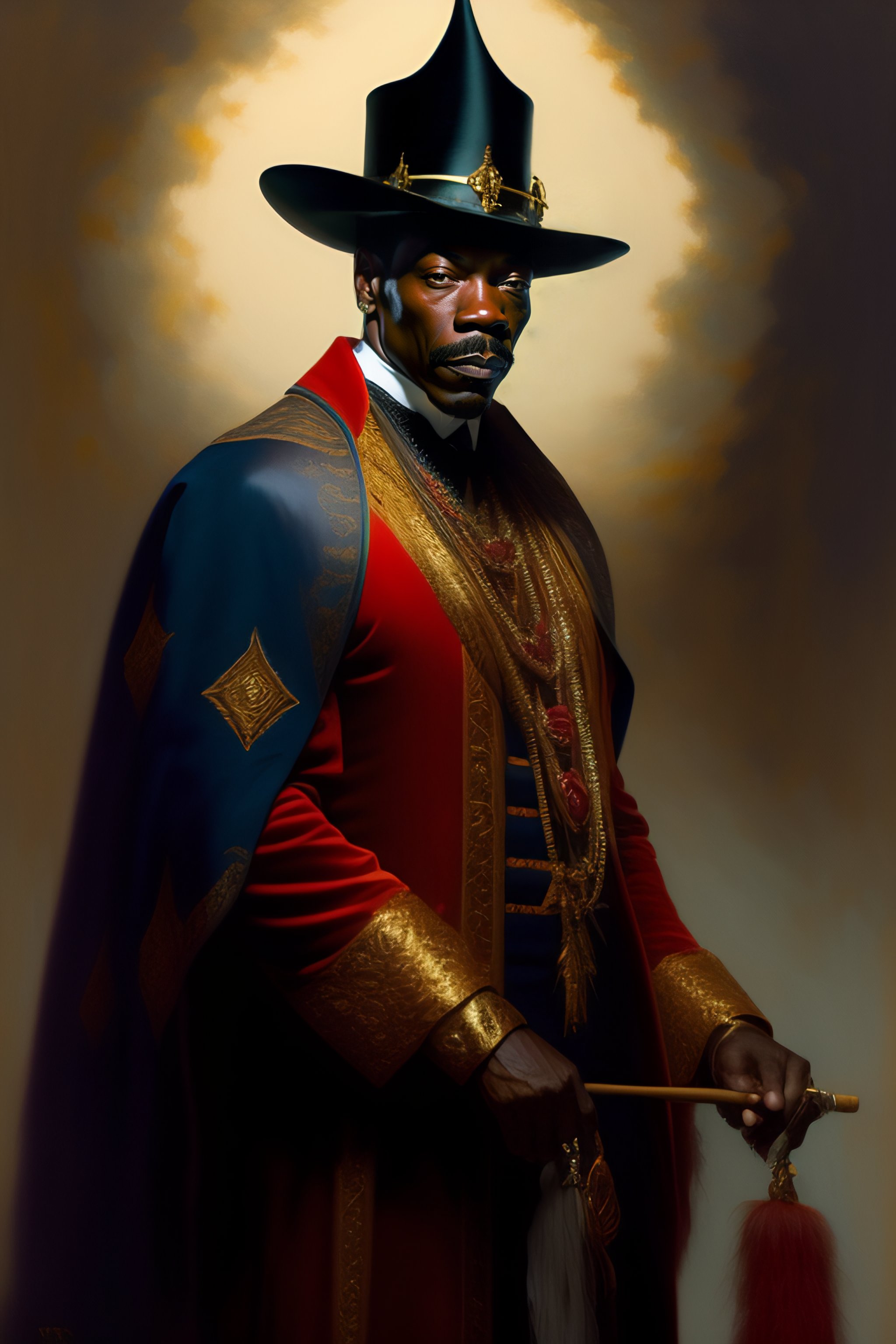 Lexica - Full shot body photo of Eddie Murphy as voodoo witch doctor ...