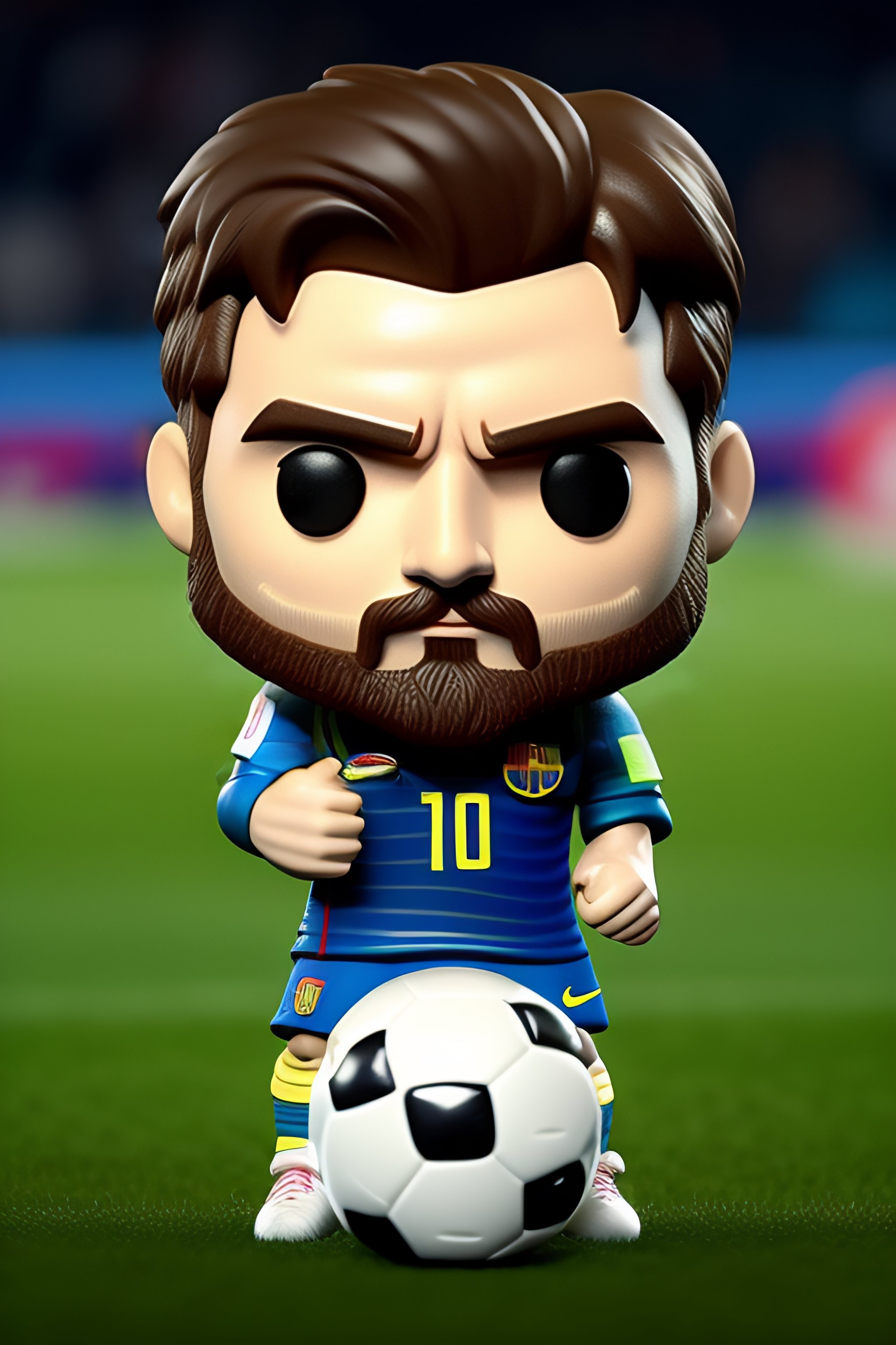 Lexica - Messi as funko pop holding the world cup