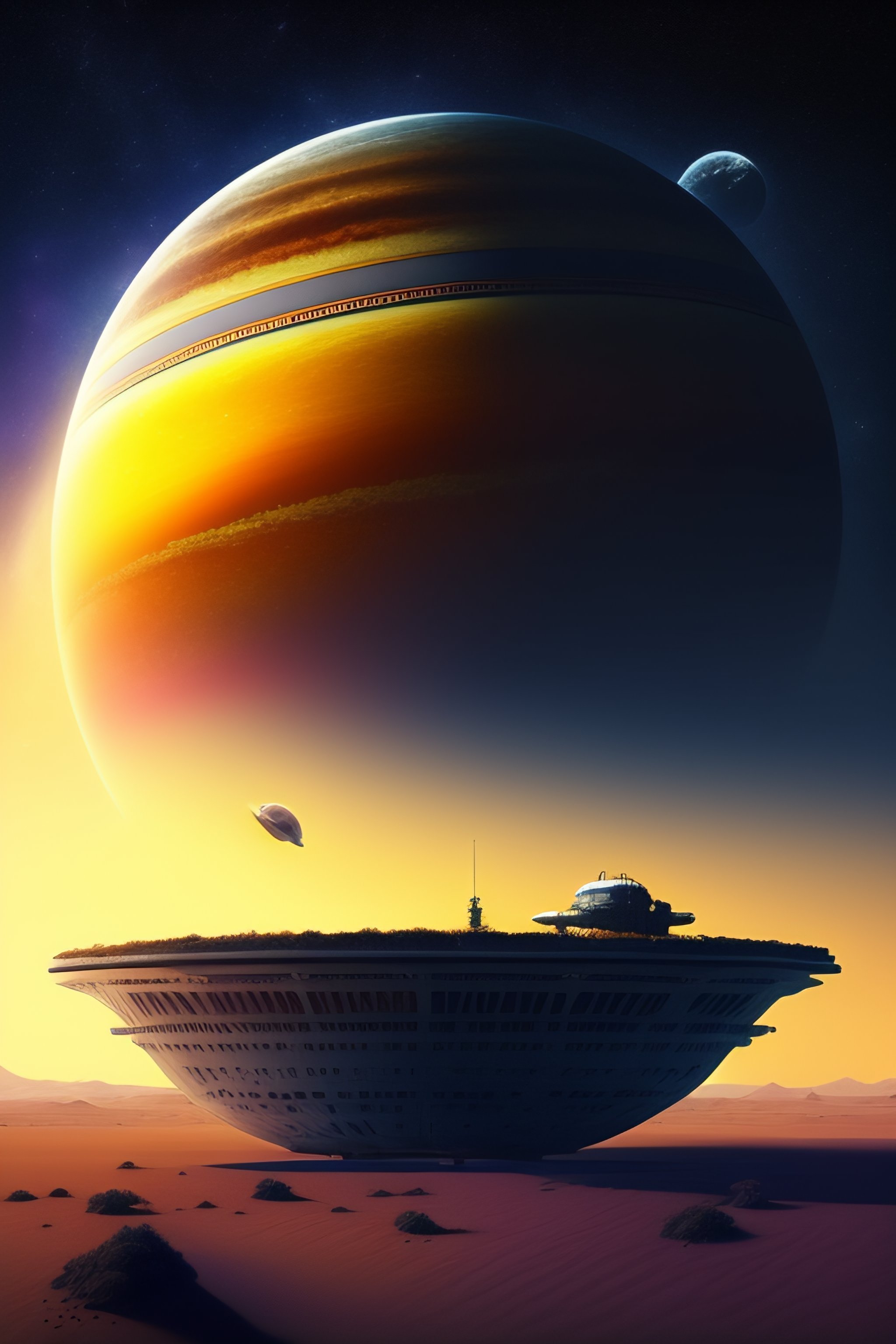 Lexica - A thousand years ago, a round spaceship landed on the planet ...