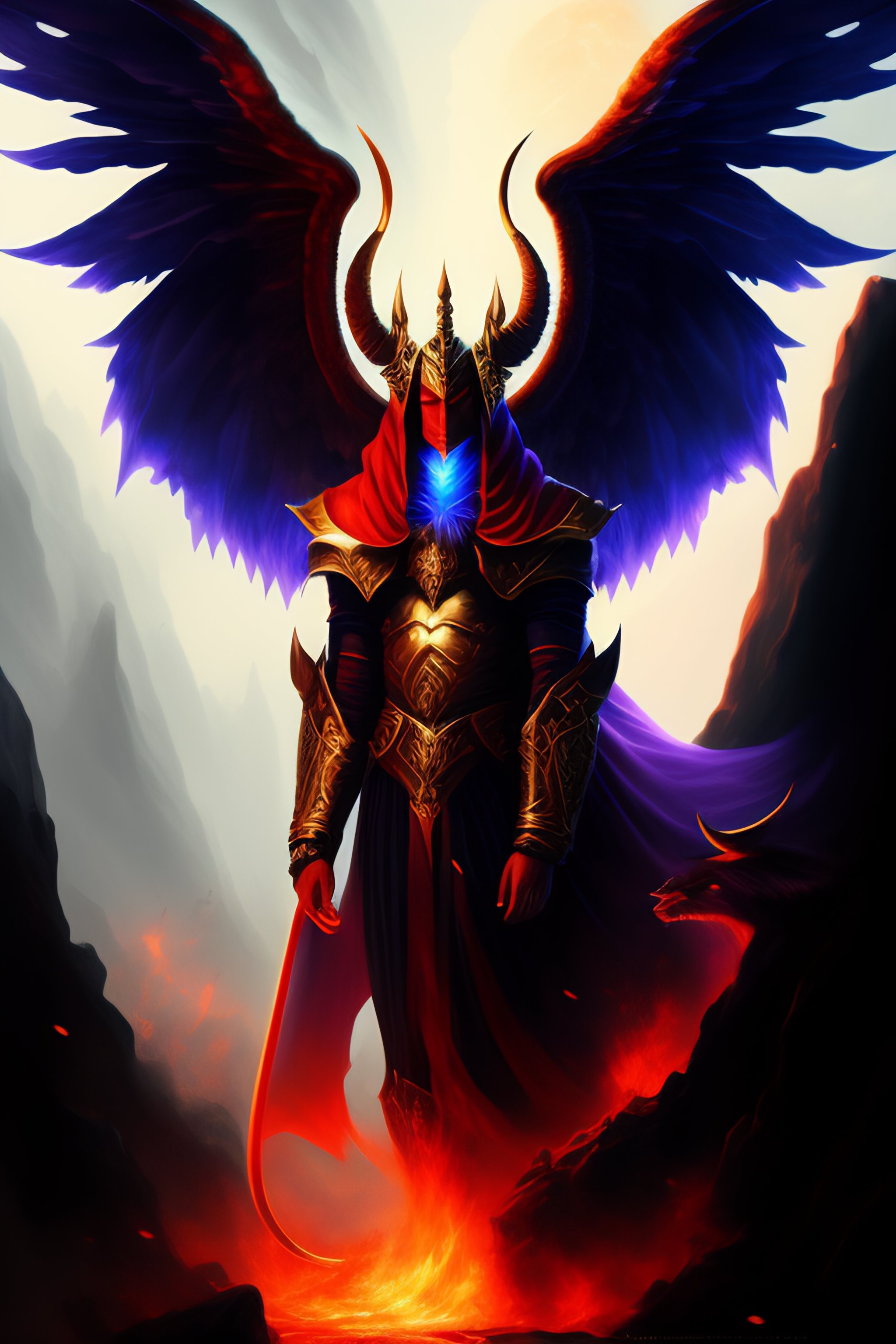 Lexica - Daemon prince baal called the great duke red color wings horns ...