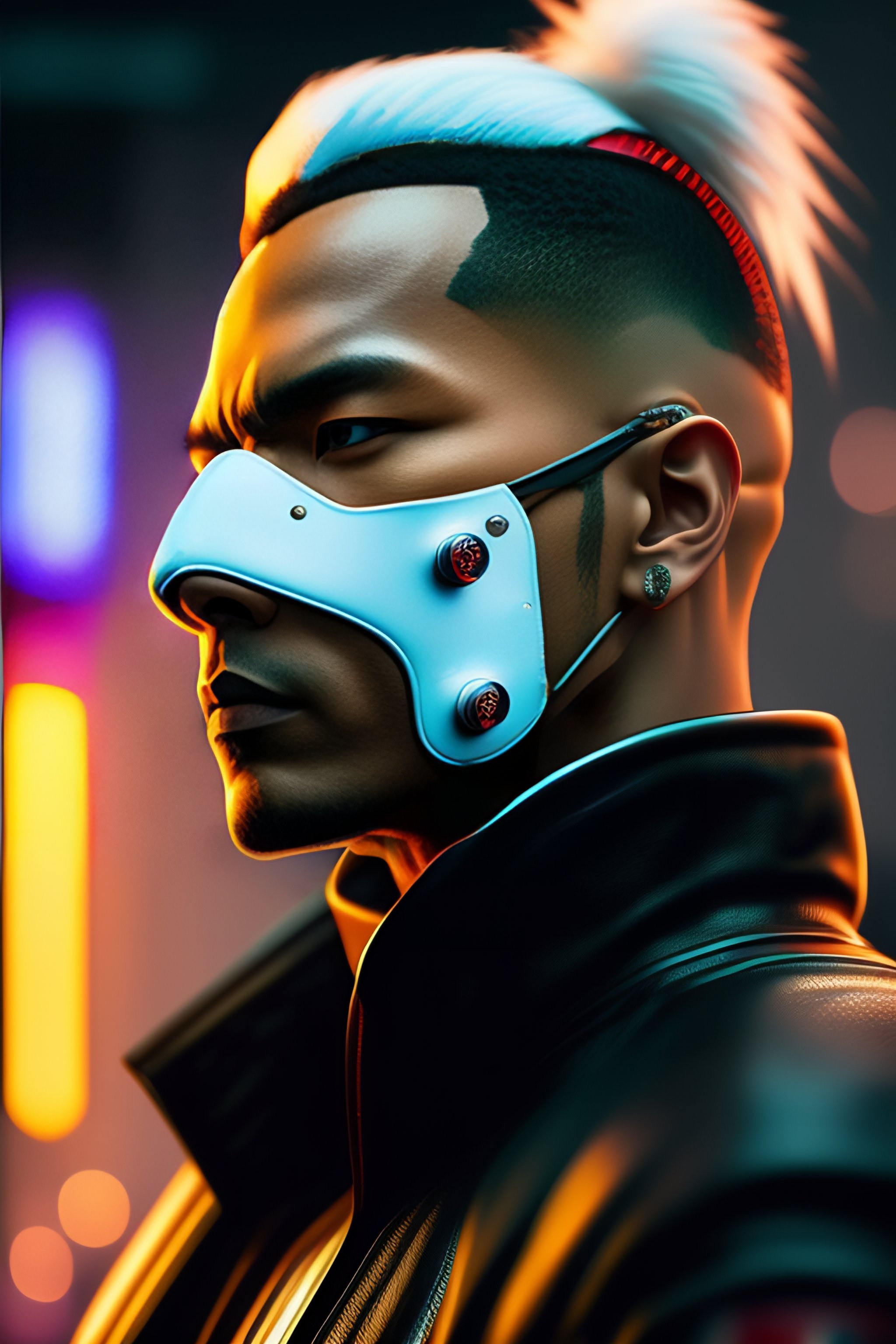 Lexica - Cyberpunk 2077 mask man white