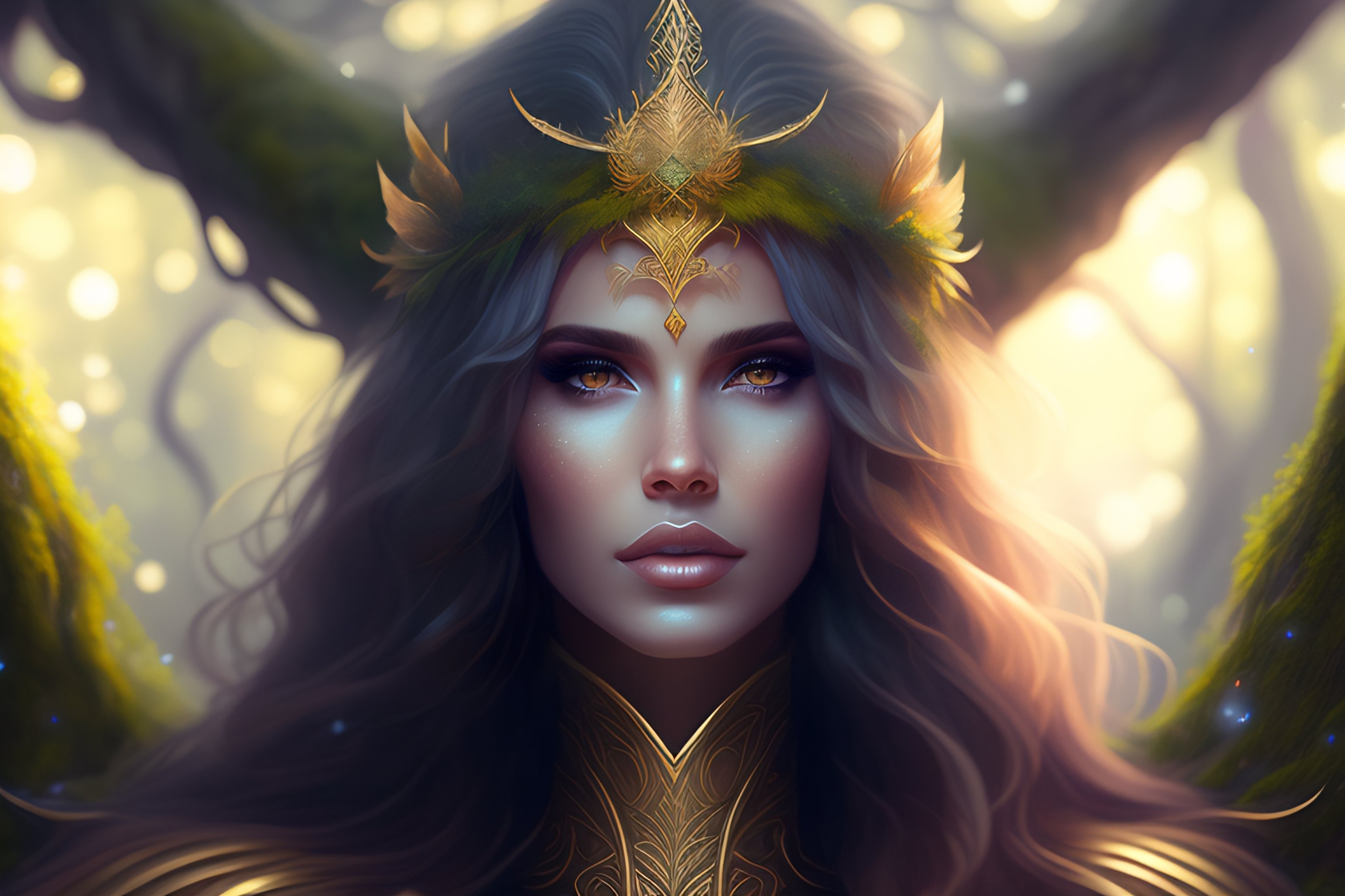 Lexica - Symmetry full body portrait of moss king of ent of fangorn ...