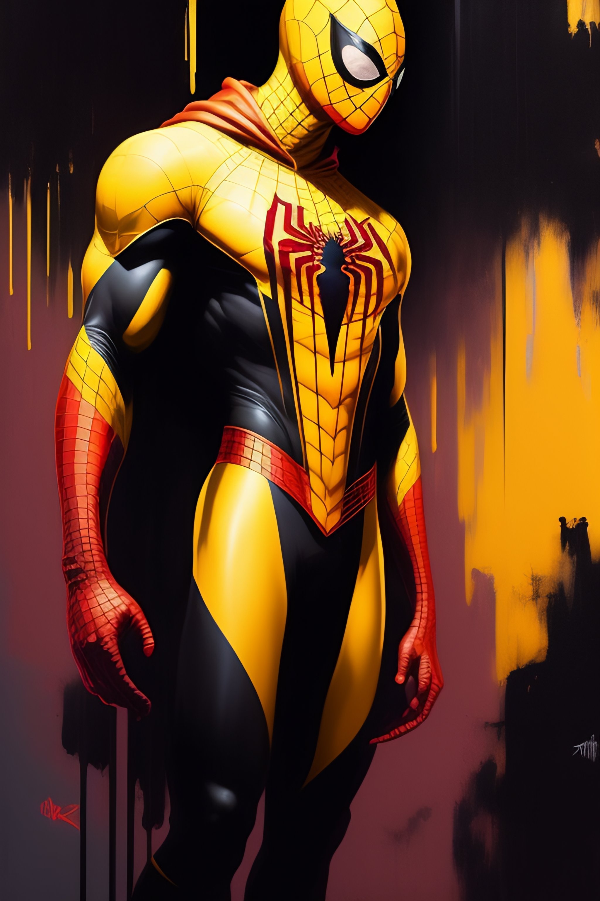 Lexica - Full body highly detailed portrait of spiderman, by greg ...