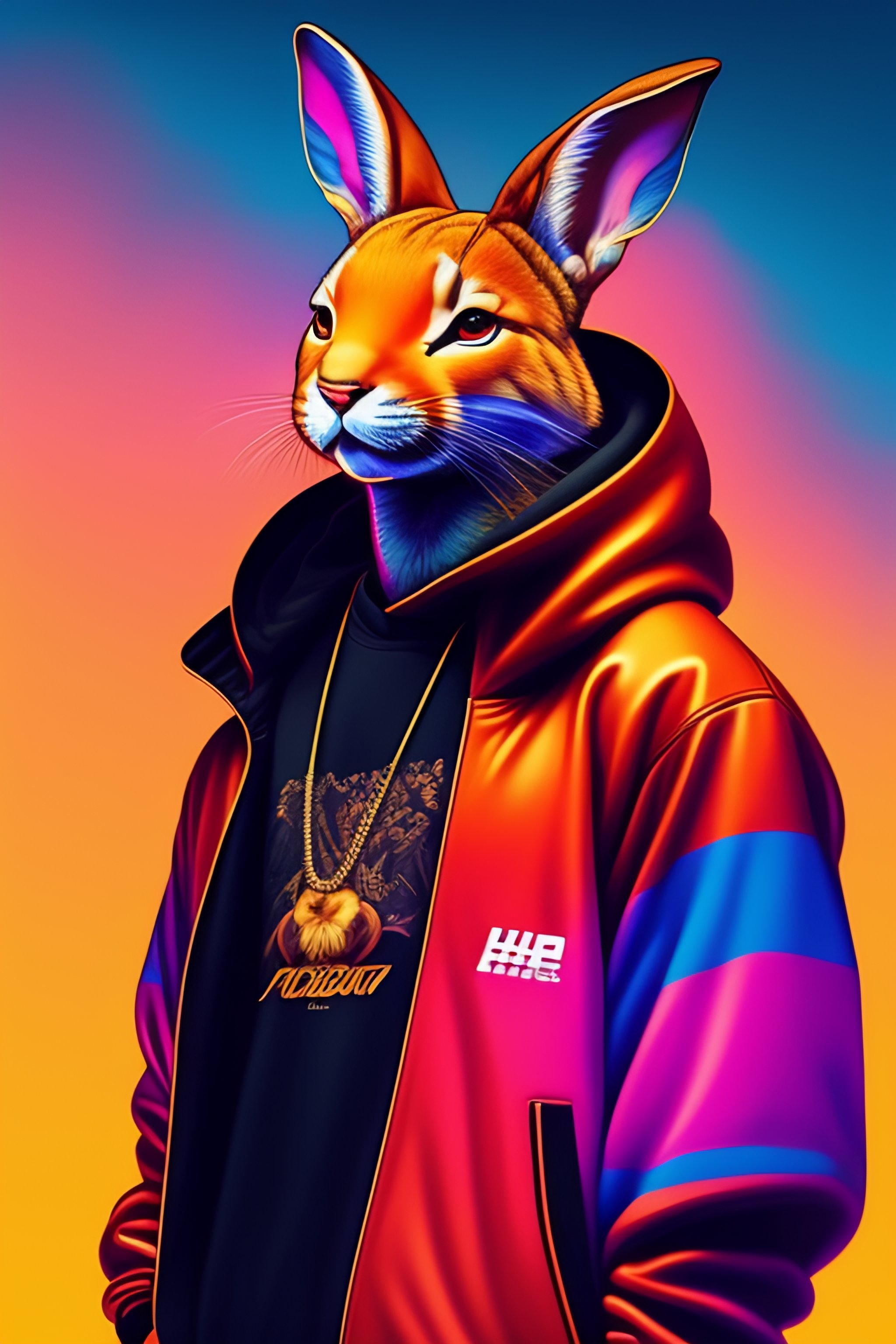 Lexica - Photo of fusion of a huge RABBIT and SNOOP DOG IN HIP HOP ...