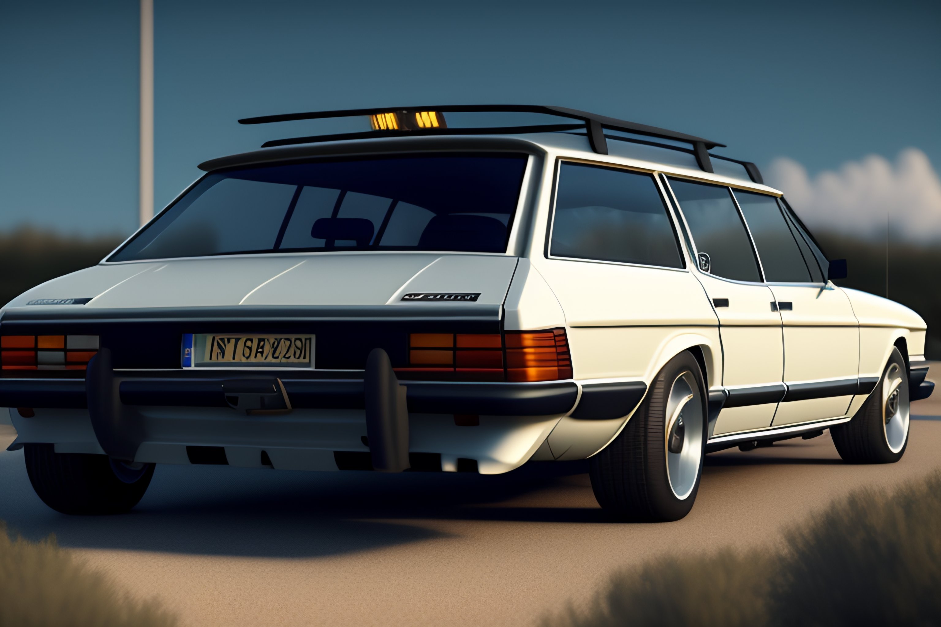 Lexica - Realistic volvo station wagon 850 , 8k , wide view