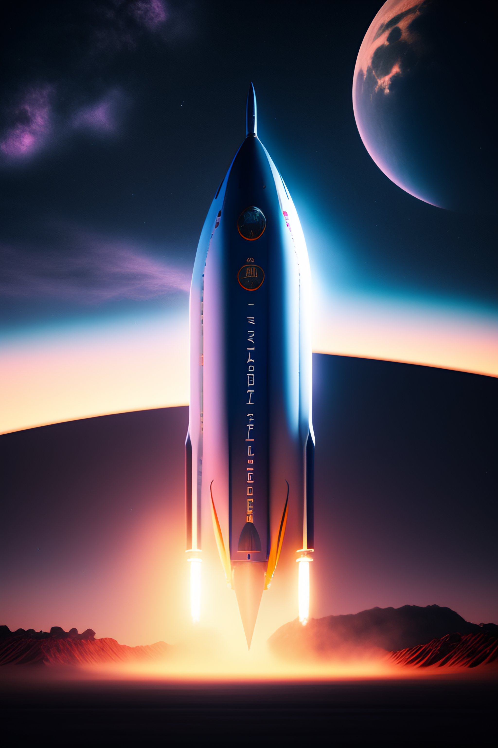 Lexica - 50mm Photograph of SpaceX starship designed by sony plastation ...
