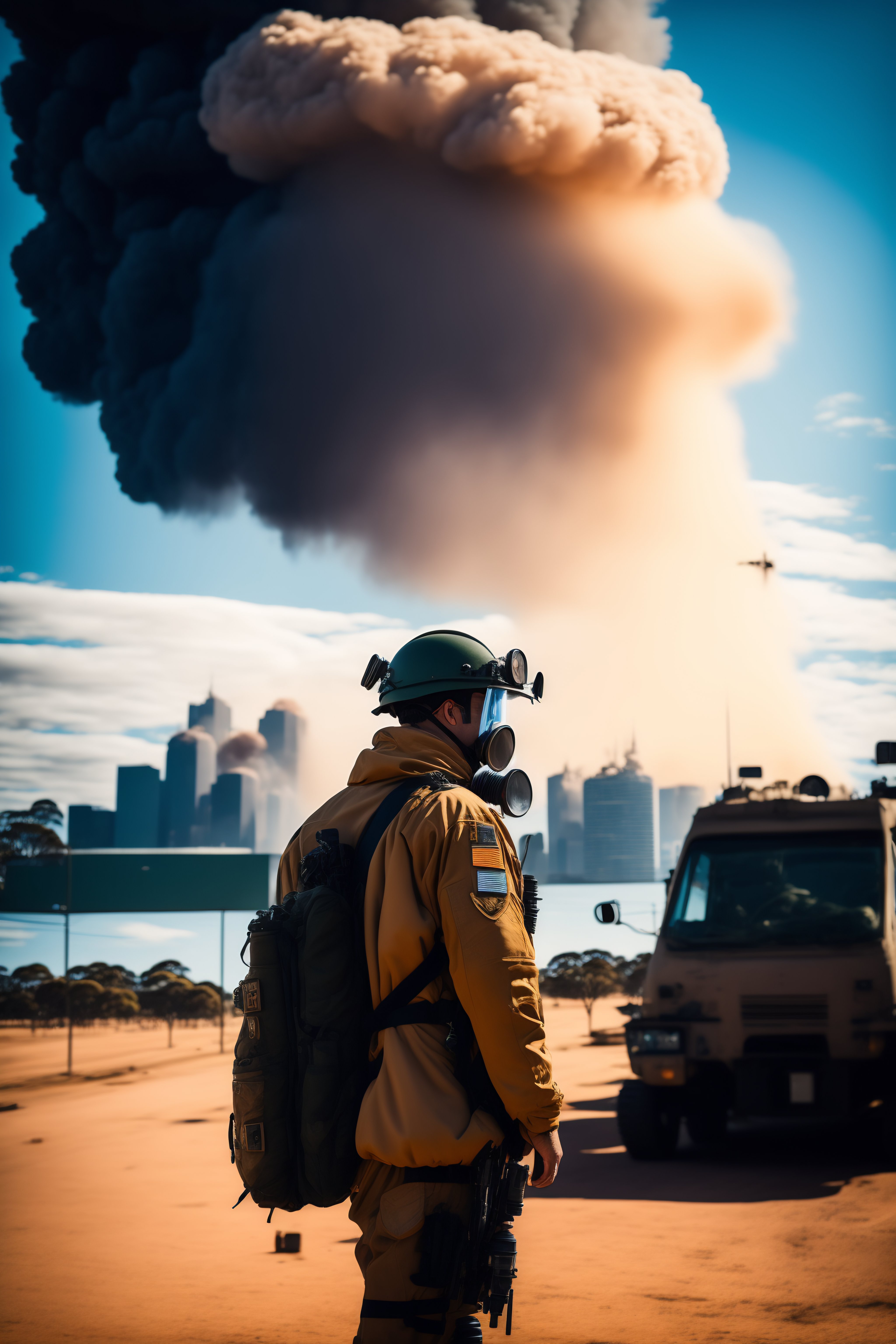 Lexica - Sydney Australia, post apocalyptic, mushroom cloud in the ...